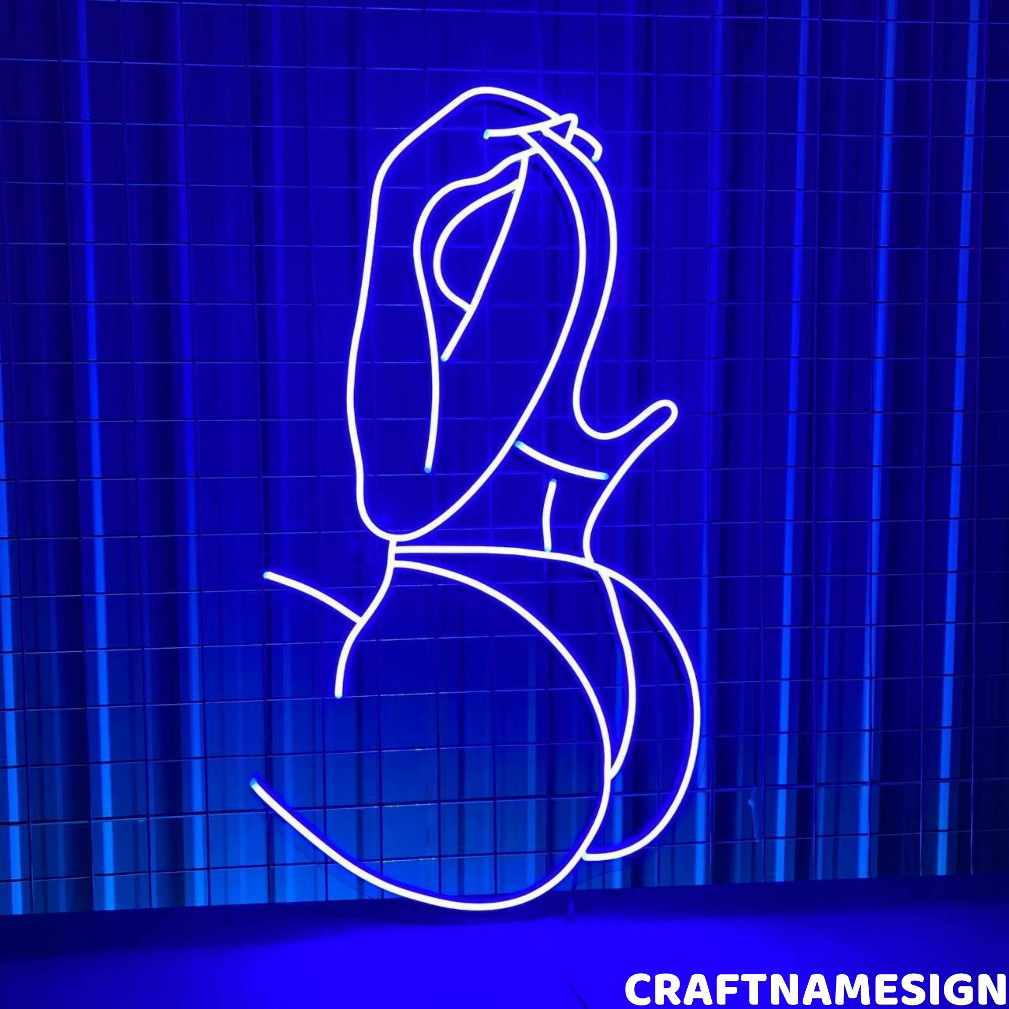 Craftnamesign Sexy Girl Neon Sign Sexy Woman Wall Art Bathroom Wall 1849