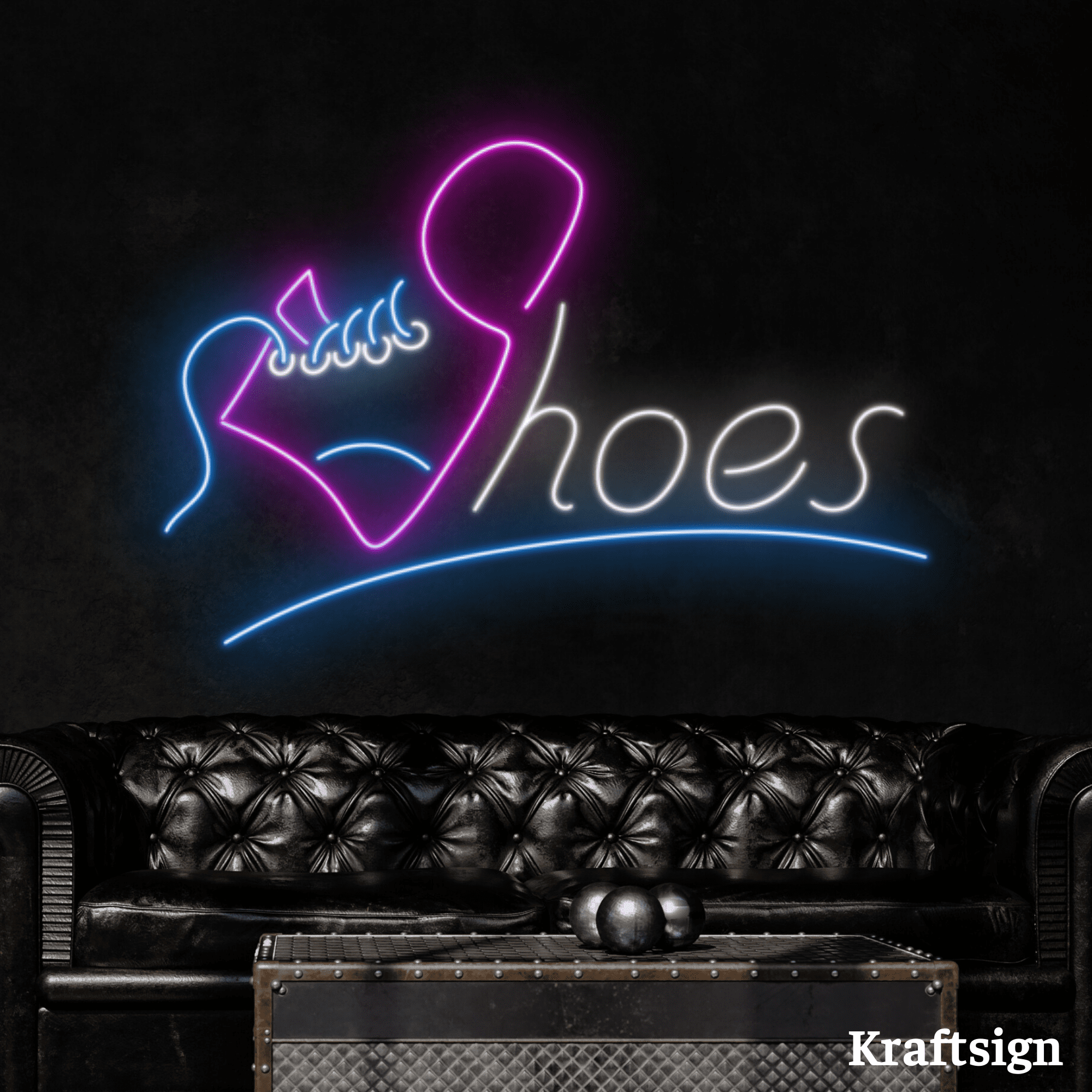 Craftnamesign Shoes Neon Sign, Shoes Shop LED Sign, Shoes Shop Decor ...