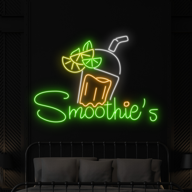 Craftnamesign Smoothie Neon Sign, Smoothie Shop LED Sign, Smoothie ...