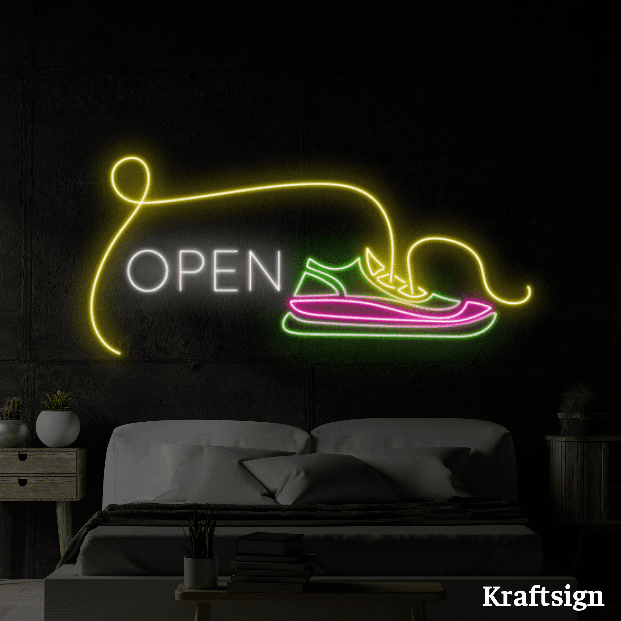Craftnamesign Sneaker Neon Sign, Sneaker Shop Decor, Open Welcome ...