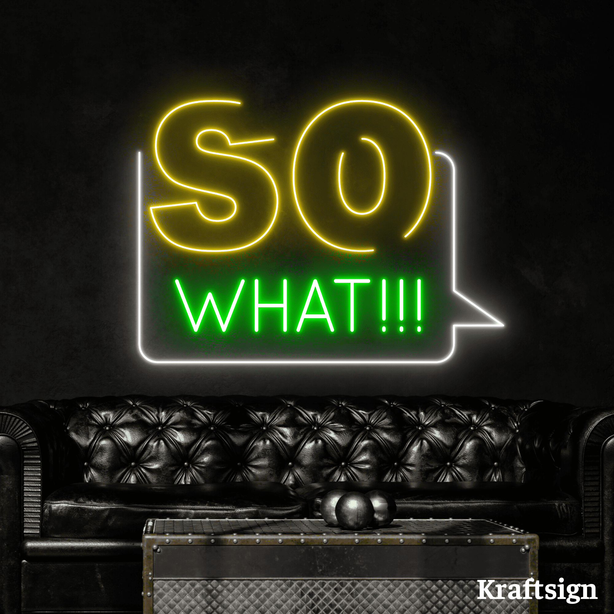 Craftnamesign So What Neon Sign, So What Sign, Bar Club Decor, Party ...