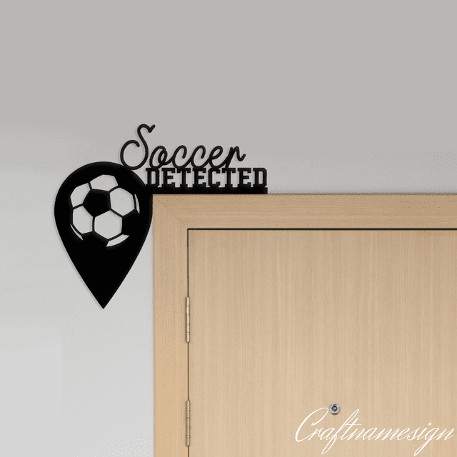 Craftnamesign Soccer Metal Door Corner Sign, Soccer Door Corner ...