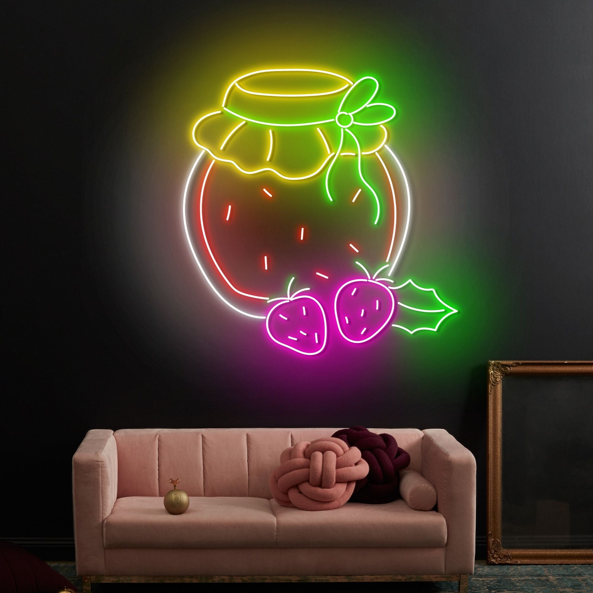 Craftnamesign Strawberry Jam Neon Light, Strawberry LED Sign ...