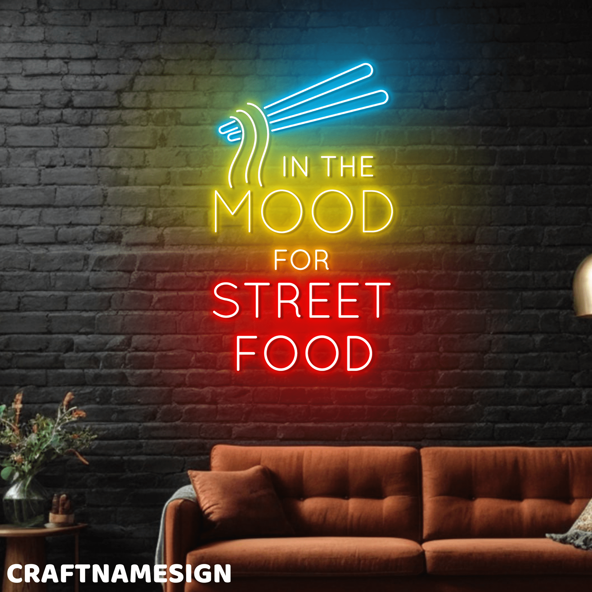Craftnamesign Street Food Neon Sign, Noodle Wall Sign, Fast Food Wall ...