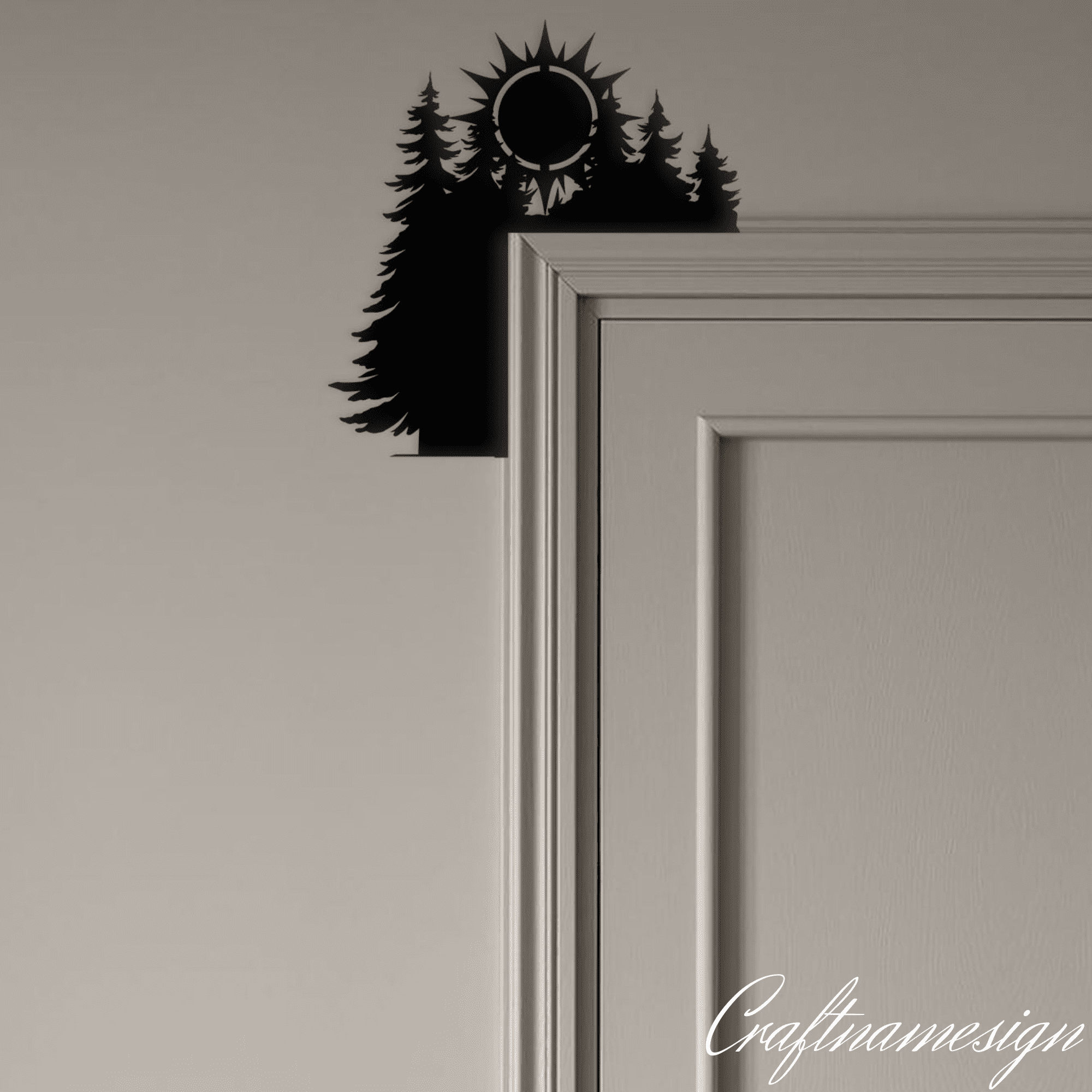 Craftnamesign Sun Forest Door Corner Hanger, Door Corner Ornaments ...