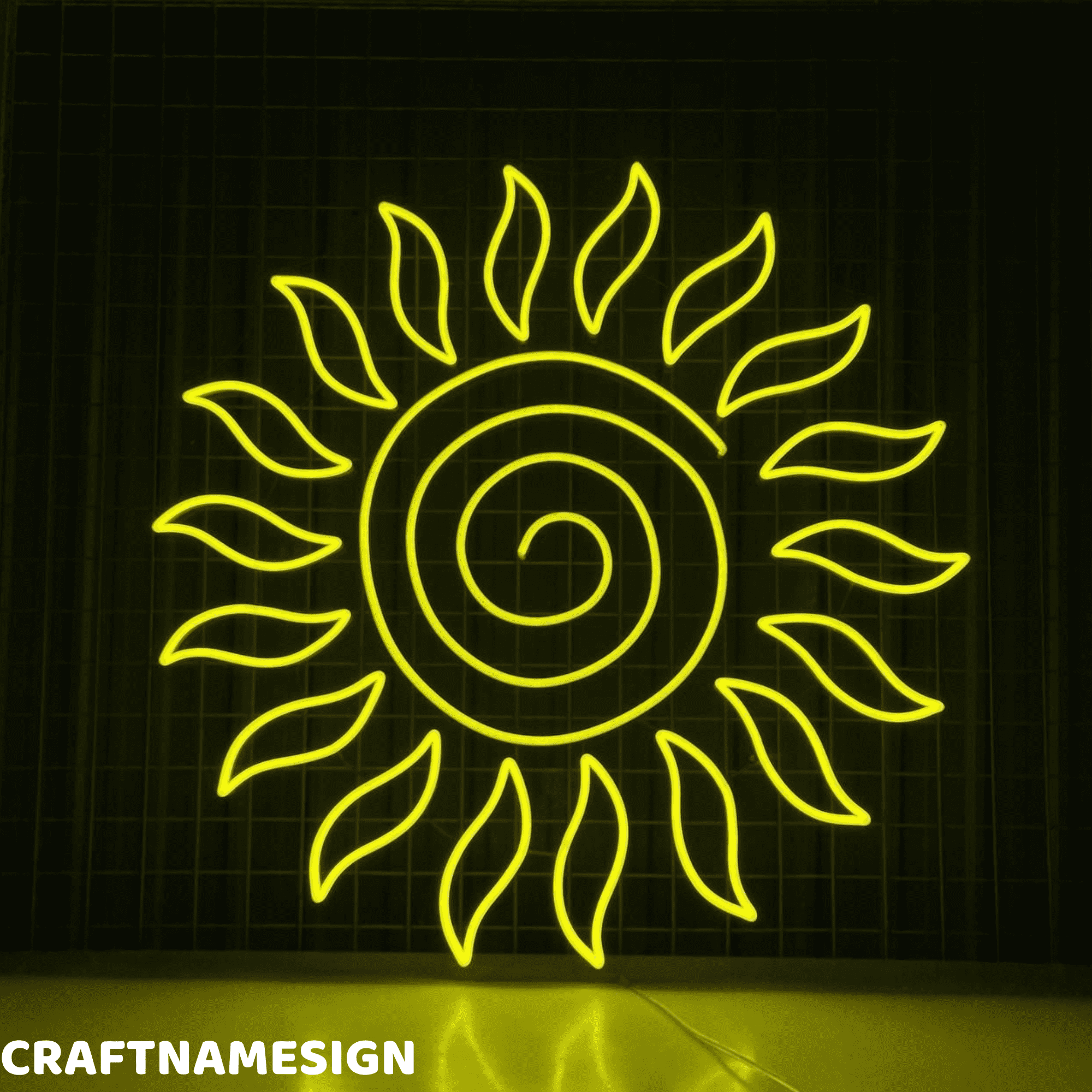 Craftnamesign Sunflower Neon Sign, Florist Shop Wall Art, Bedroom Wall ...