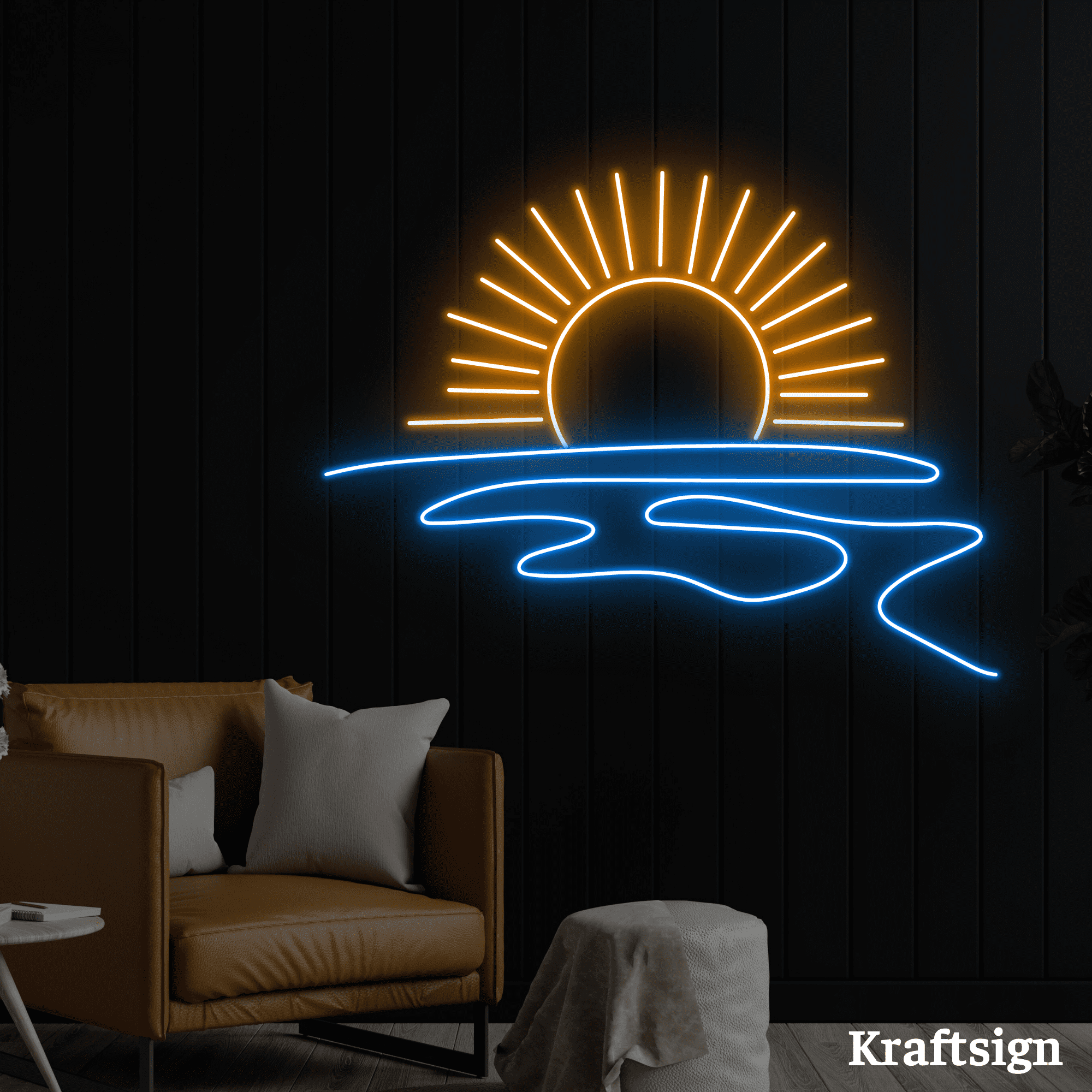 Craftnamesign Sunrise Neon Sign, Sunset LED Sin, Home Beach Club Decor ...