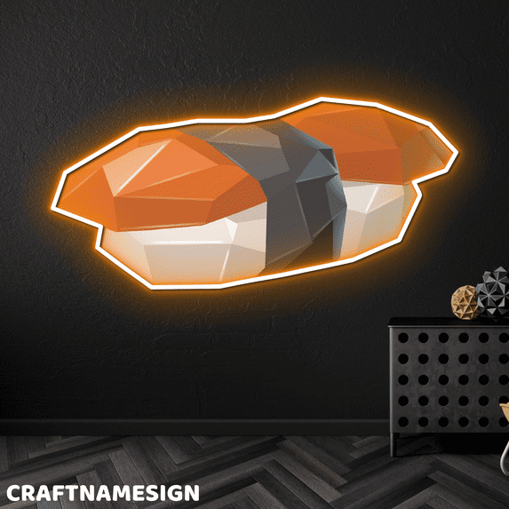 Craftnamesign Sushi Neon Decal, Japanese Food Wall Art, Restaurant Wall ...