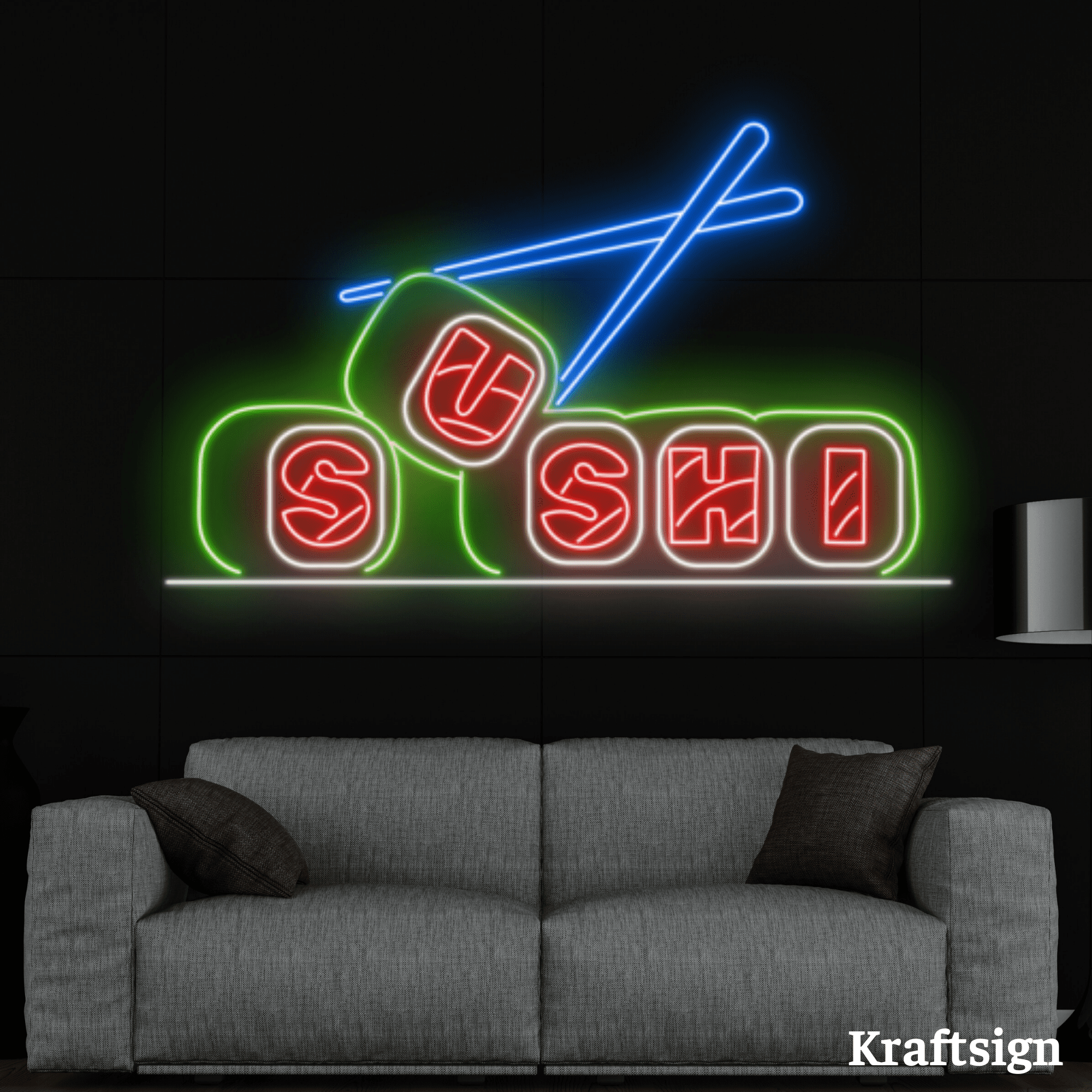 Craftnamesign Sushi Neon Sign, Sushi Restaurant Decor, Sushi Shop ...