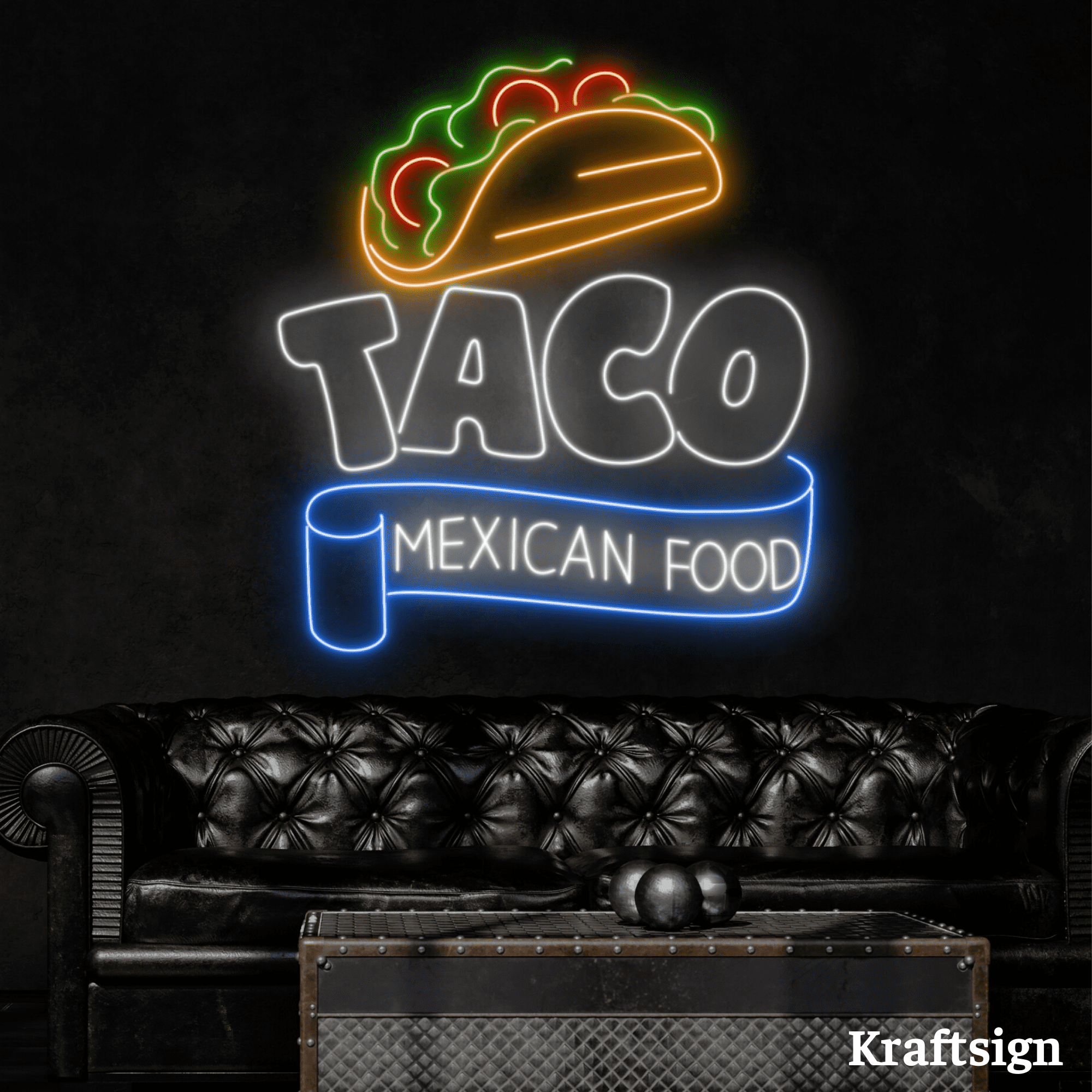 Craftnamesign Taco Neon Sign, Mexico Food LED Sign, Tacos Restaurant ...