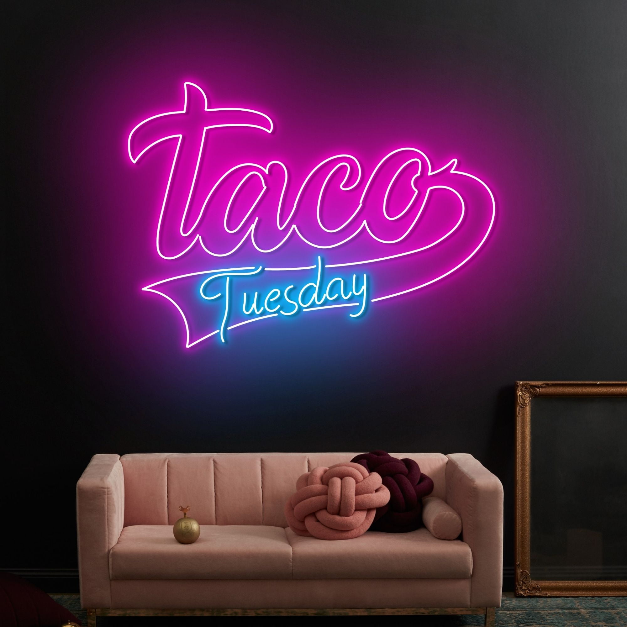 Craftnamesign Taco Tuesday Neon Sign Wall Art, Taco Tuesday LED Light ...