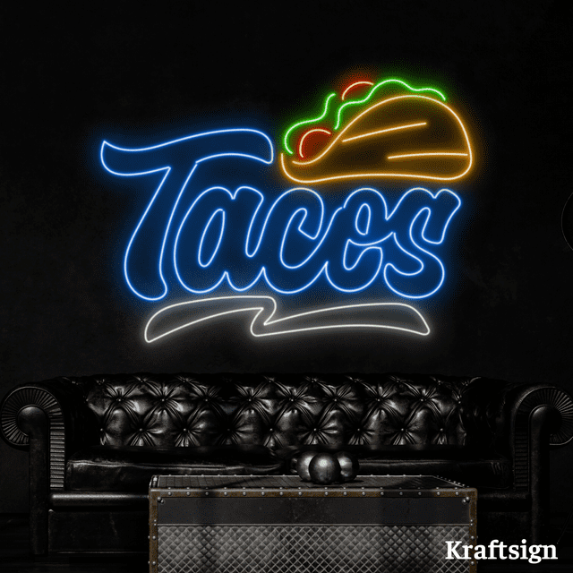 Craftnamesign Tacos Neon Sign, Tacos Restaurant Decor, Tacos LED Signs ...