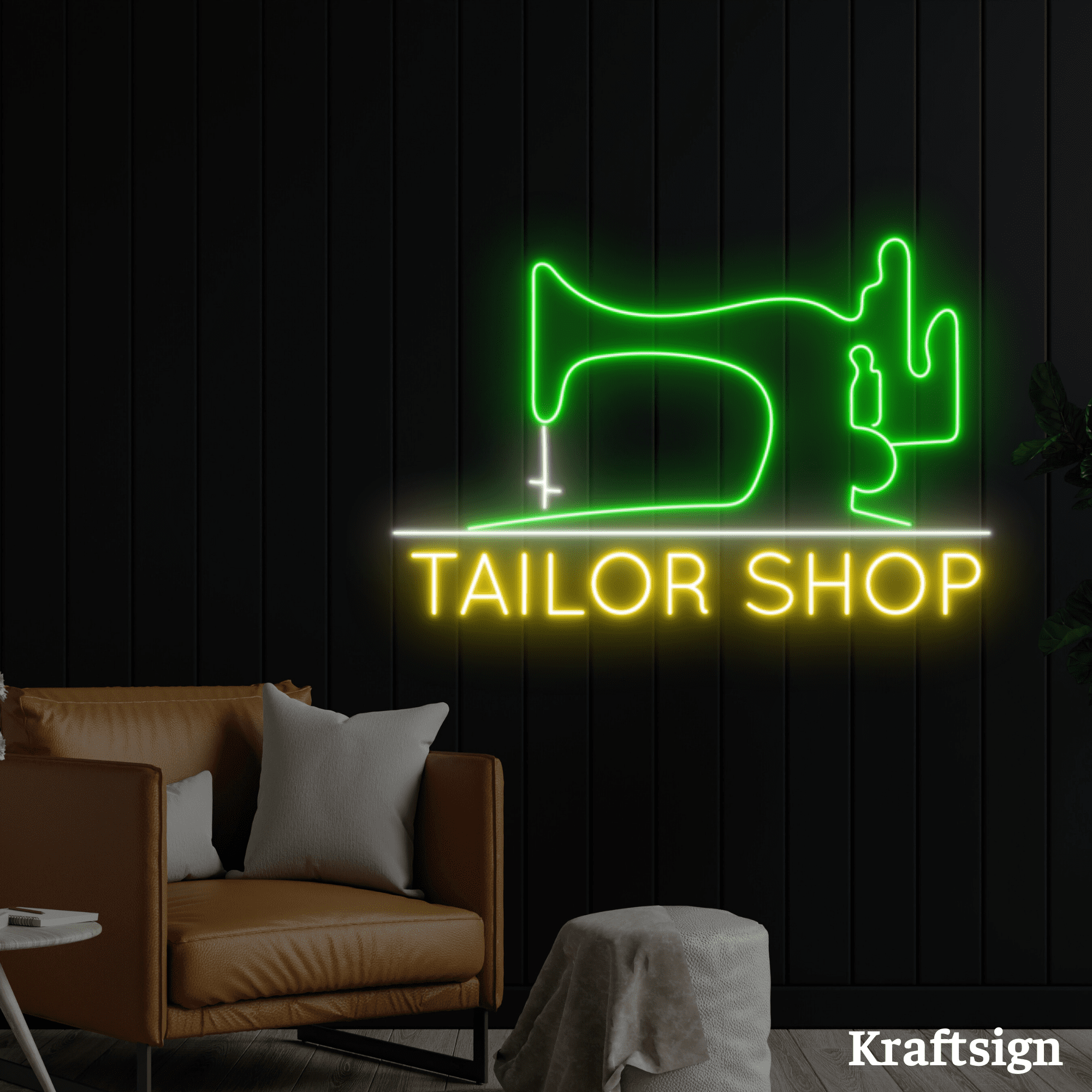 Craftnamesign Tailor Shop Neon Signage, Tailor Shop LED Sign, Shop ...