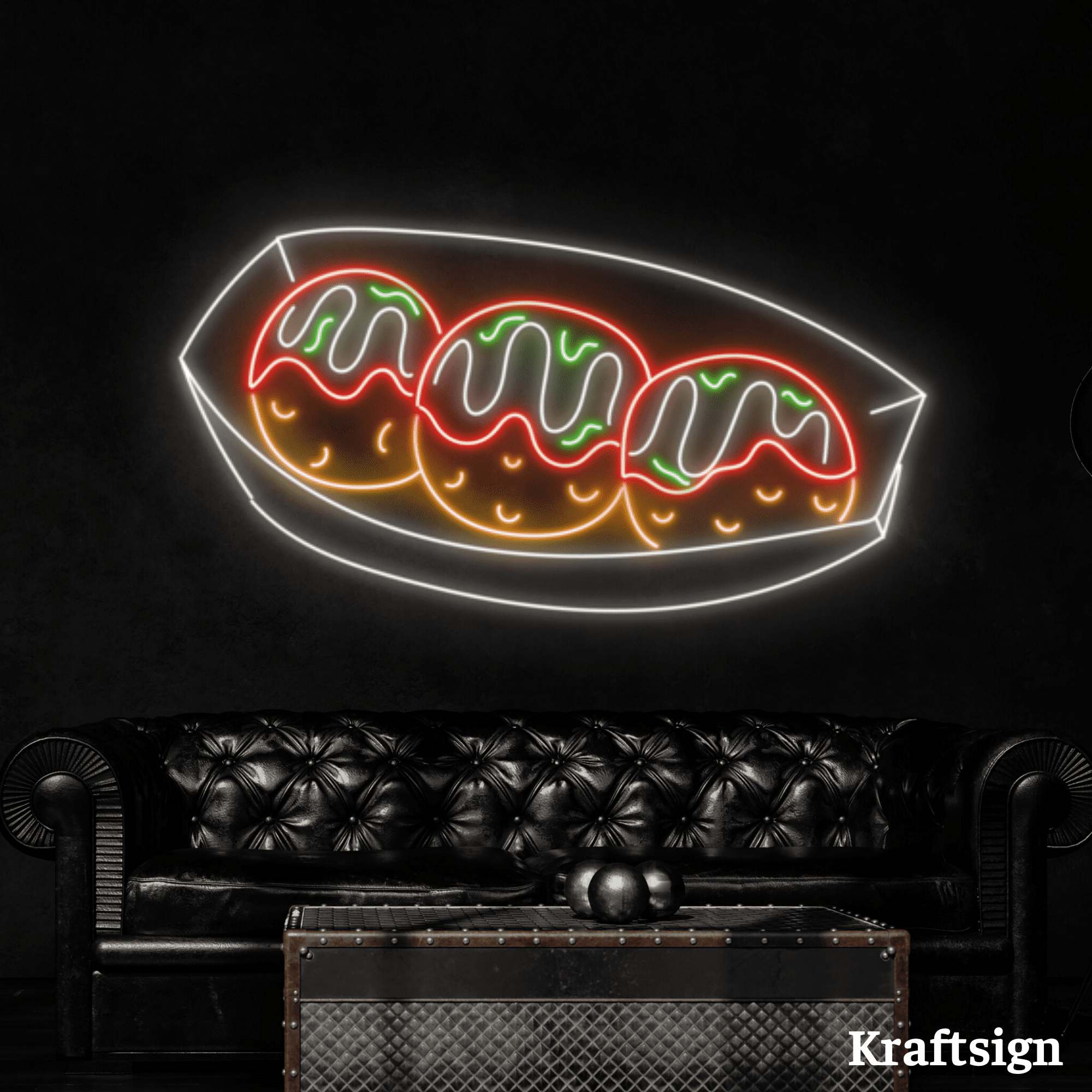 Craftnamesign Takoyaki Neon Sign, Fast Food Shop Decor, Takoyaki Shop ...