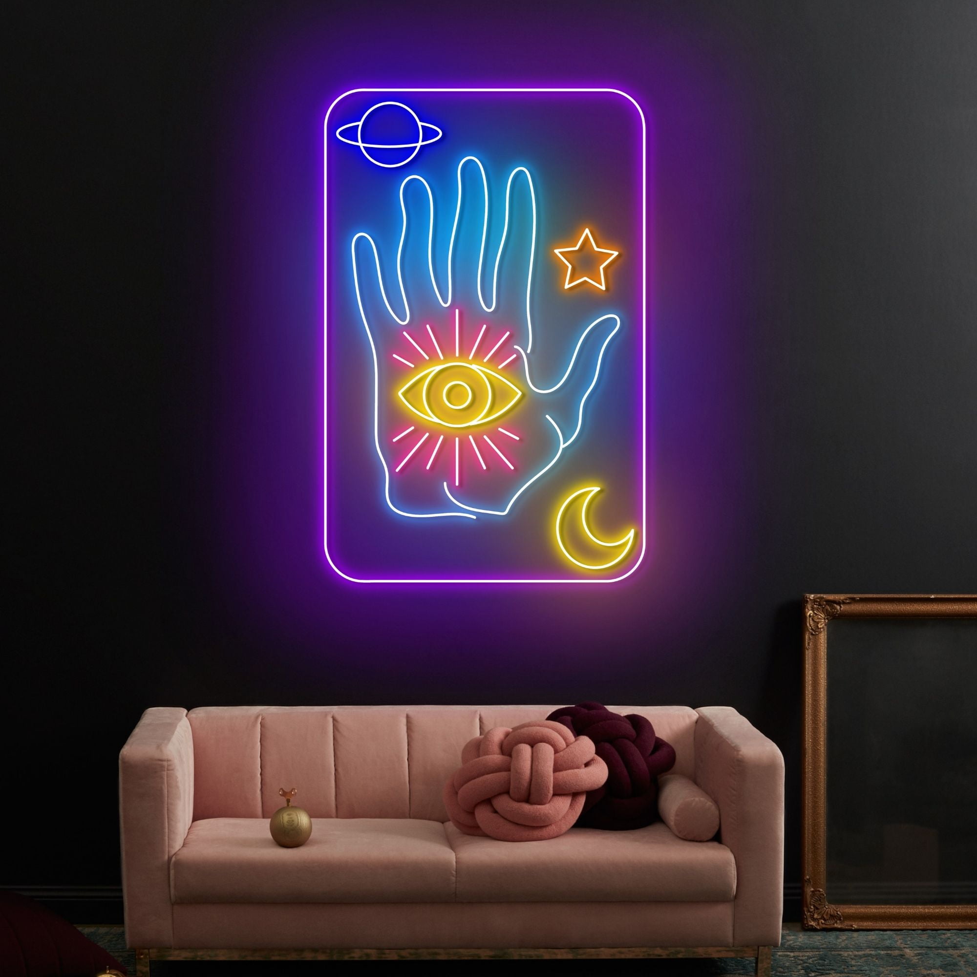 Craftnamesign Tarot Card Neon Light, Psychic Tarot Led Sign, Psychic ...
