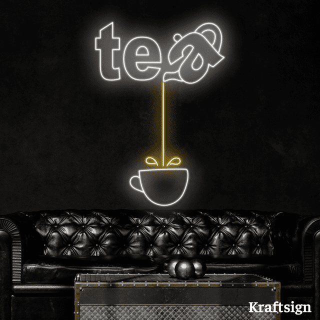 Craftnamesign Tea Neon Sign, Tea Shop LED Signs, Coffee Tea Shop Decor ...