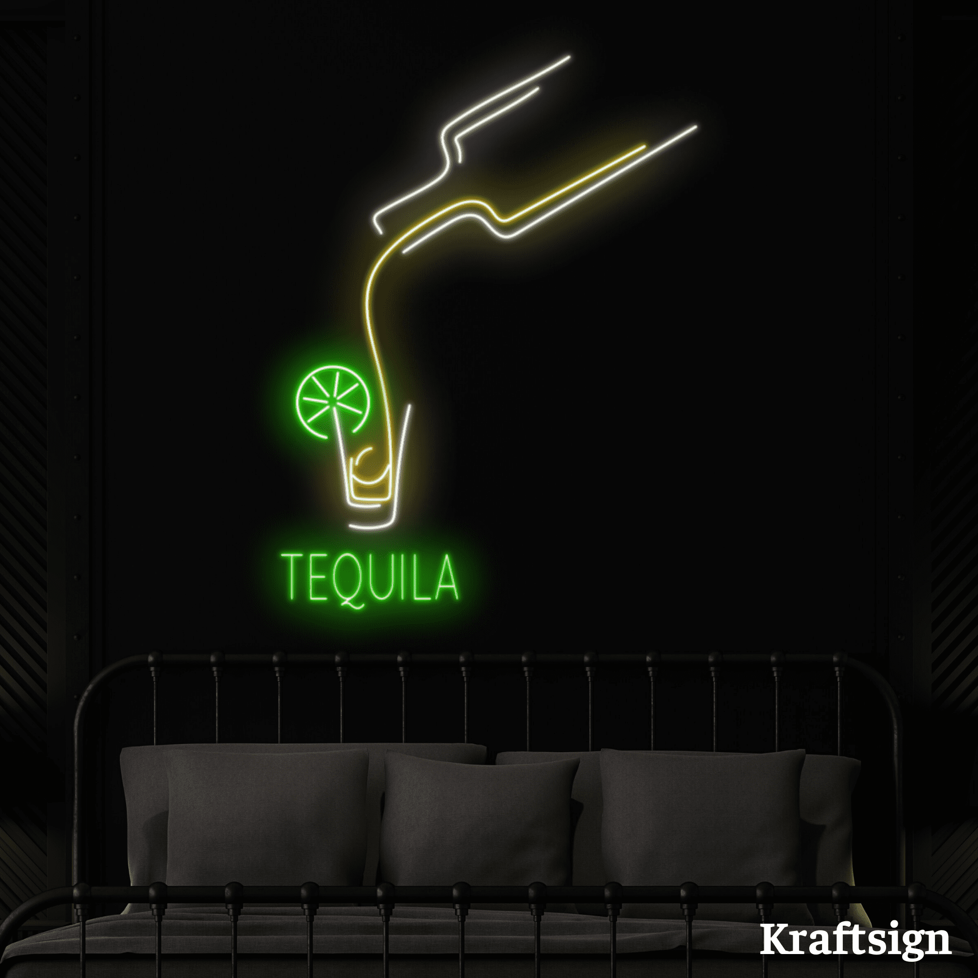 Craftnamesign Tequila Neon Sign, Cocktail LED Sign, Bar Restaurant ...