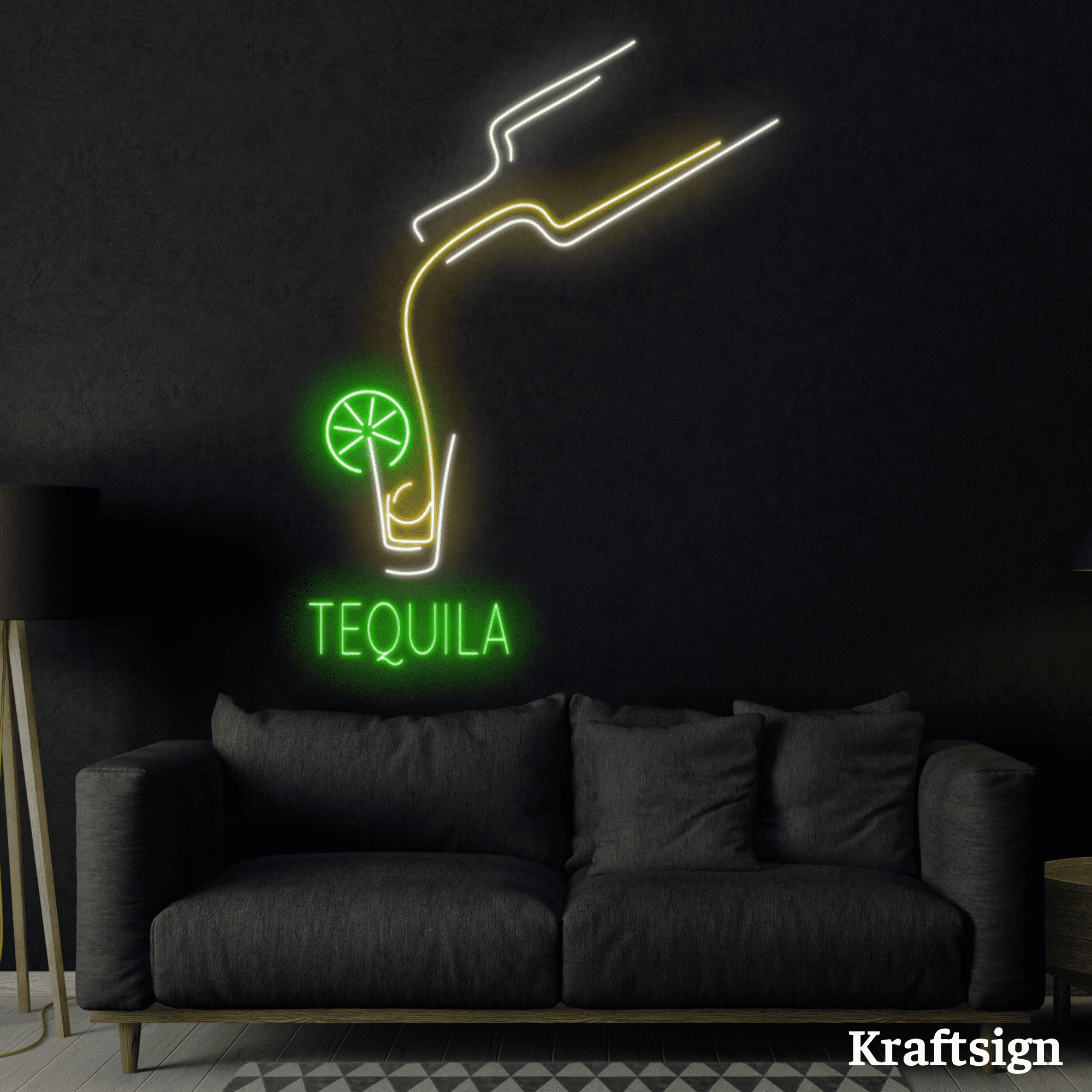 Craftnamesign Tequila Neon Sign, Cocktail LED Sign, Bar Restaurant ...