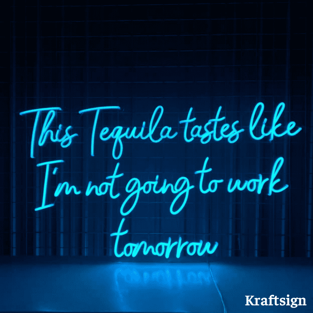 Craftnamesign Tequila Neon Sign, Quotes LED Sign, Bar Decor, Cocktail ...