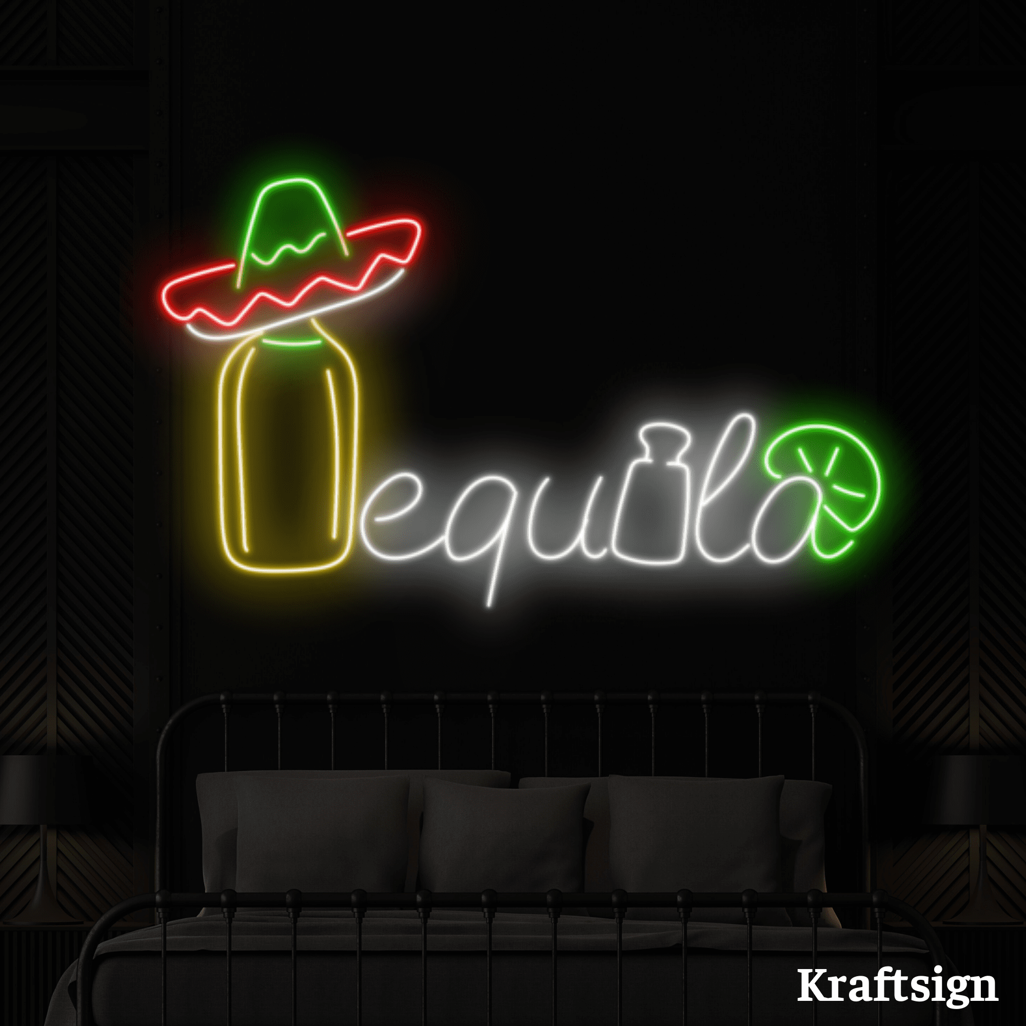 Craftnamesign Tequila Neon sign, Bar Mexican Decor, Tequila LED Signs ...