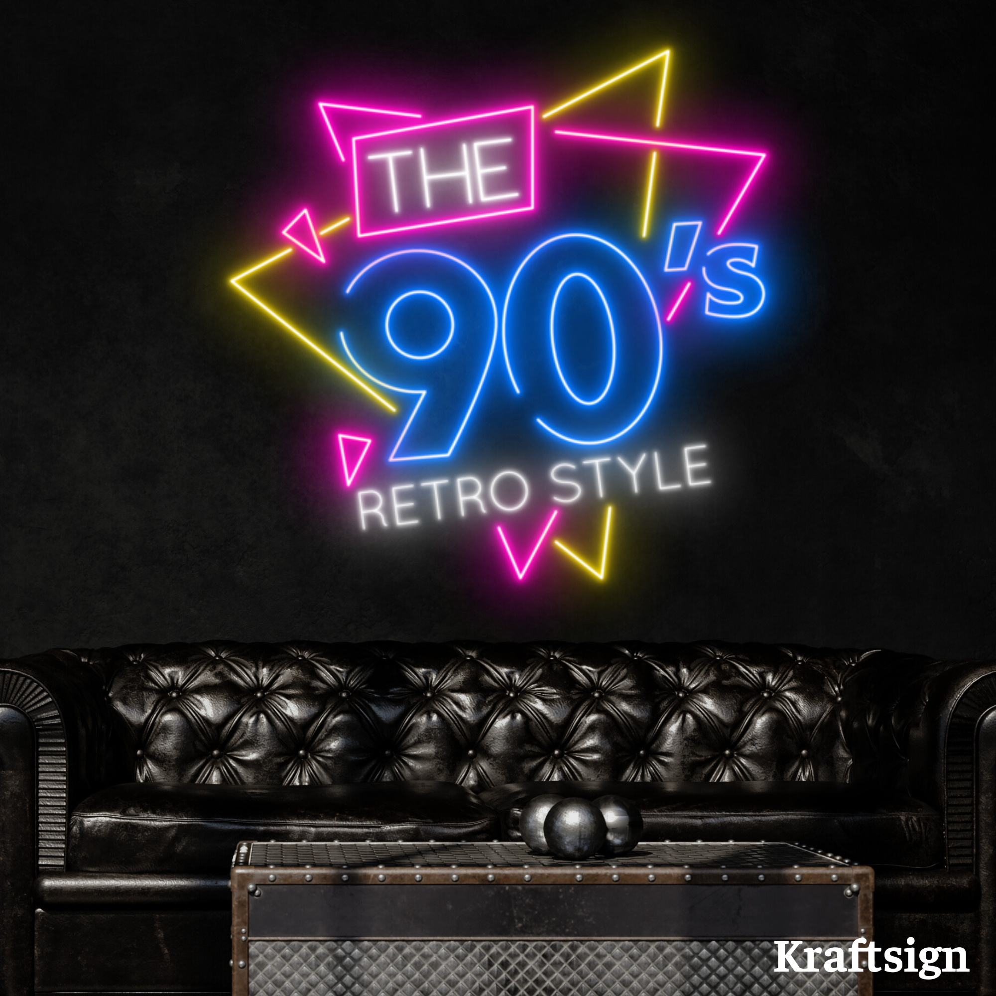 Craftnamesign The 90s Retro Style Neon Sign, Bar LED Sign, Party Wall ...