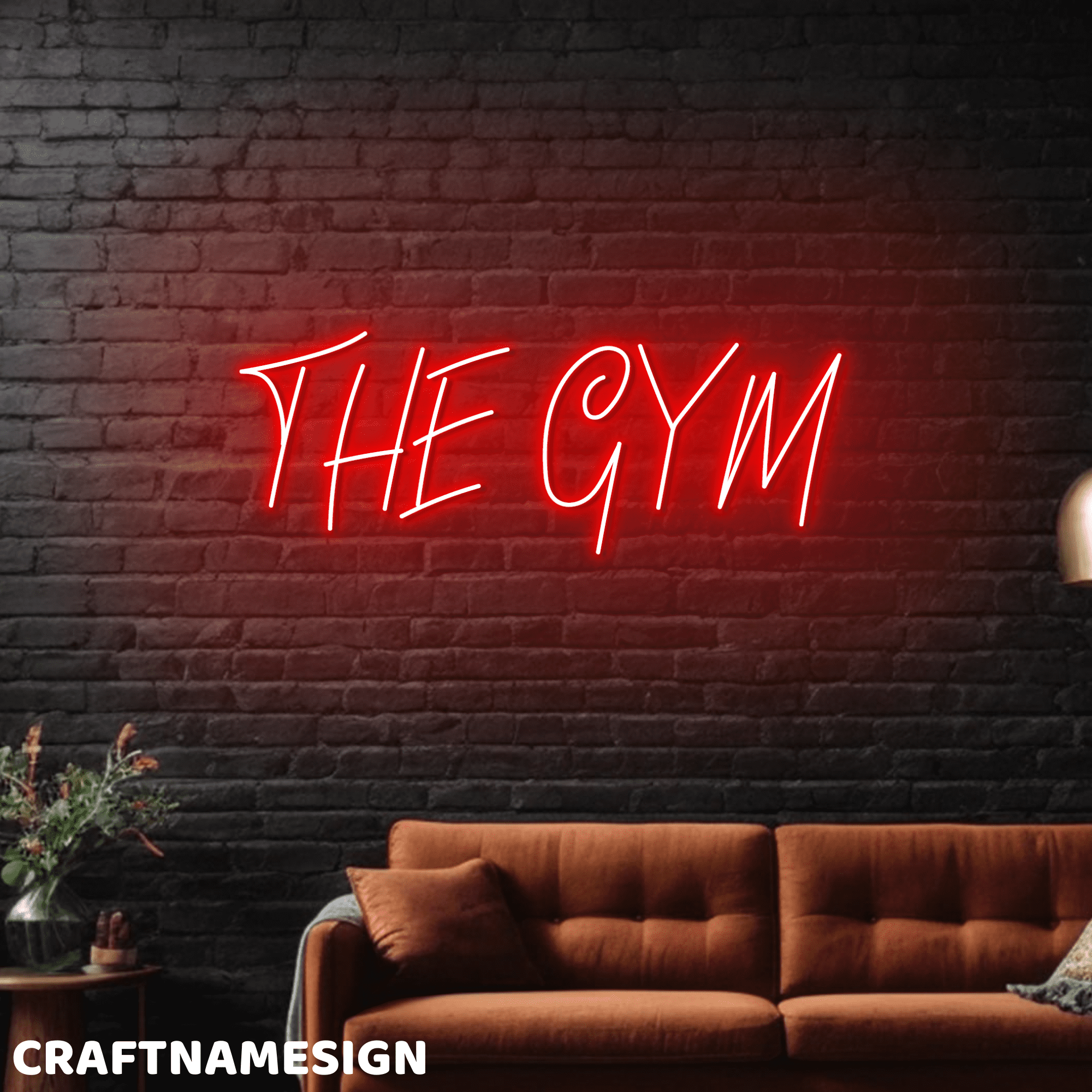 Craftnamesign The Gym Neon Sign, Fitness Wall Sign, Open Sign Wall ...