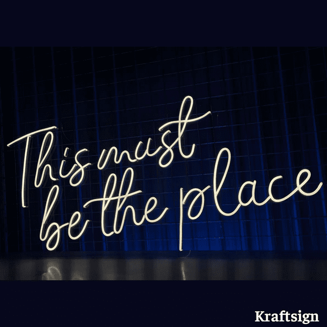 Craftnamesign This Must Be The Place Neon Sign for Bedroom Bar Club ...