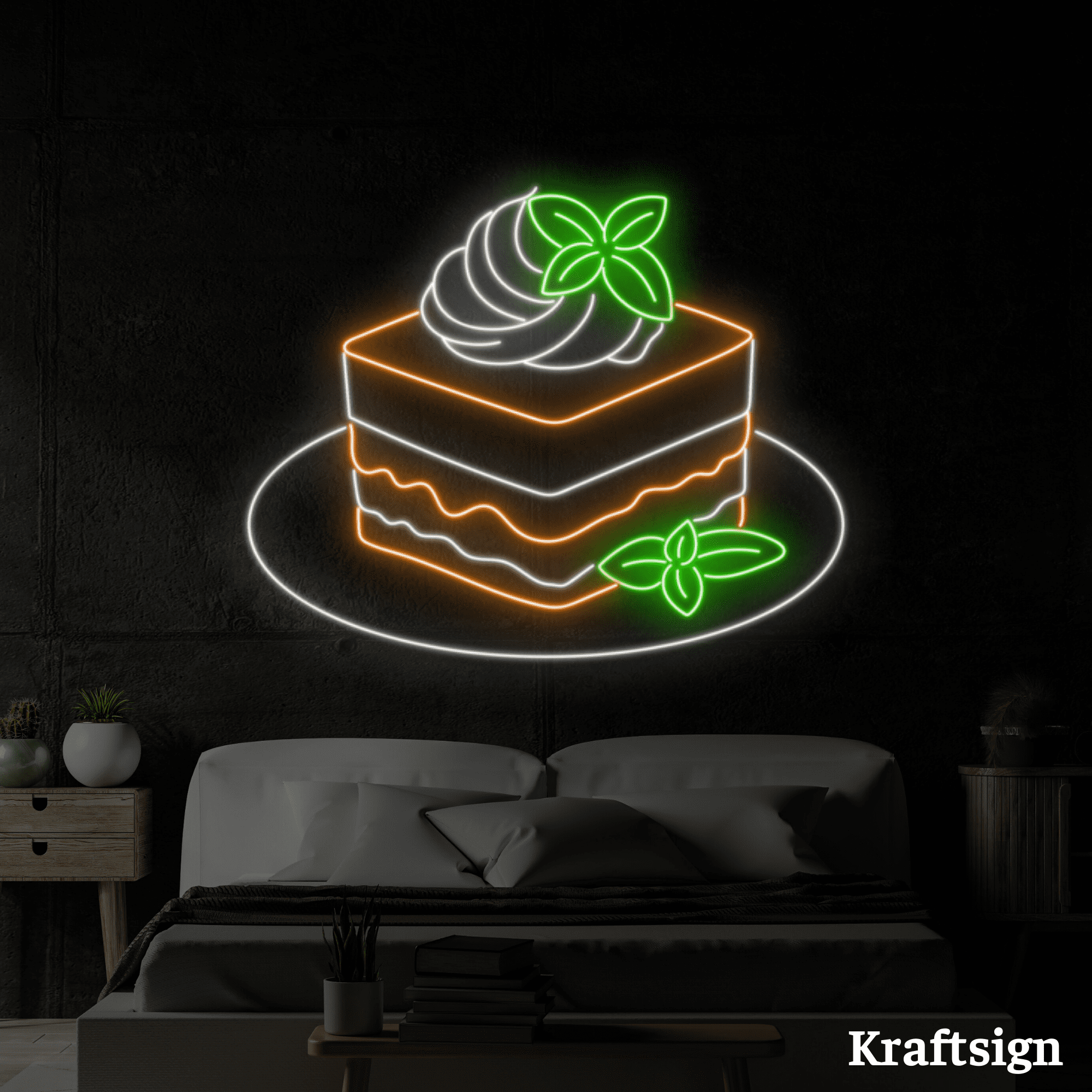 Craftnamesign Tiramisu Cakes Neon Sign, Bakery Decor, Cakes Shop LED ...