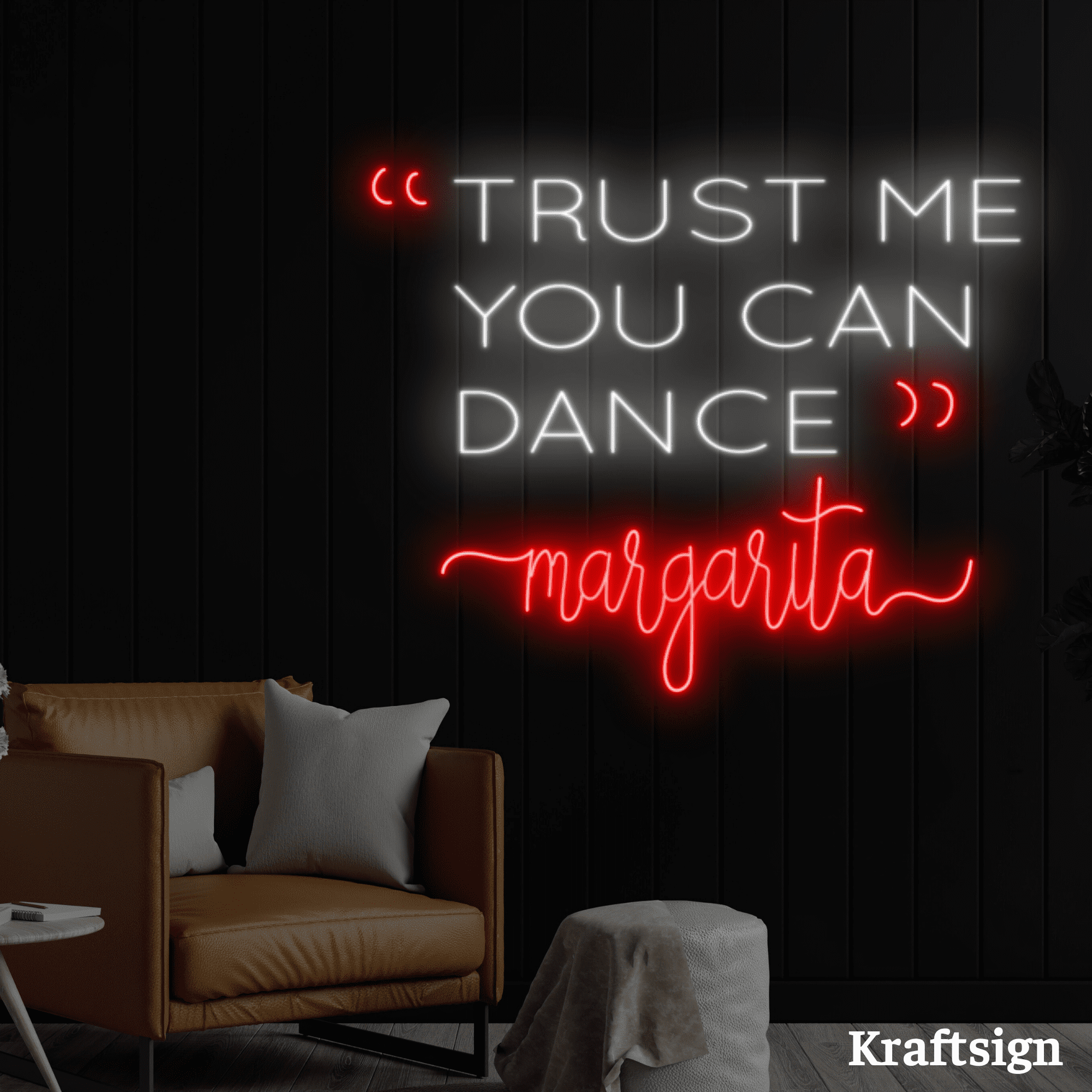 Craftnamesign Trust Me You Can Dance Neon Sign, Margarita Wall Sign ...