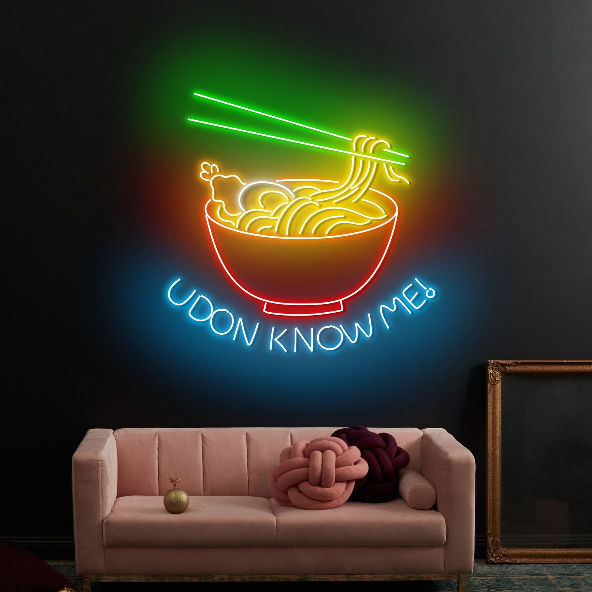 Craftnamesign Udon Know Me Neon Light, Udon Sign Wall Art, Japanese ...