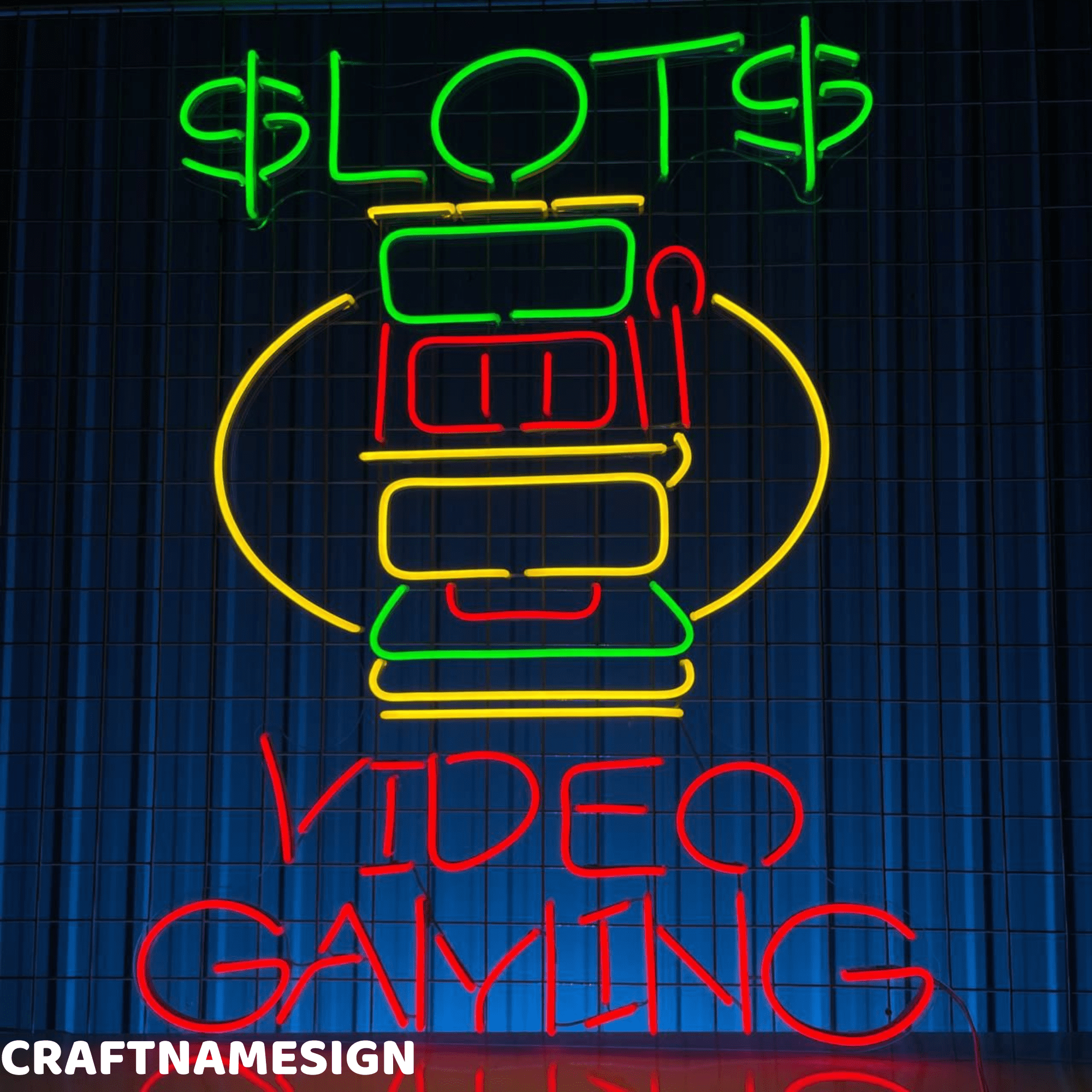 Craftnamesign Video Gaming Neon Sign, Game Machine Wall Art, Gaming ...