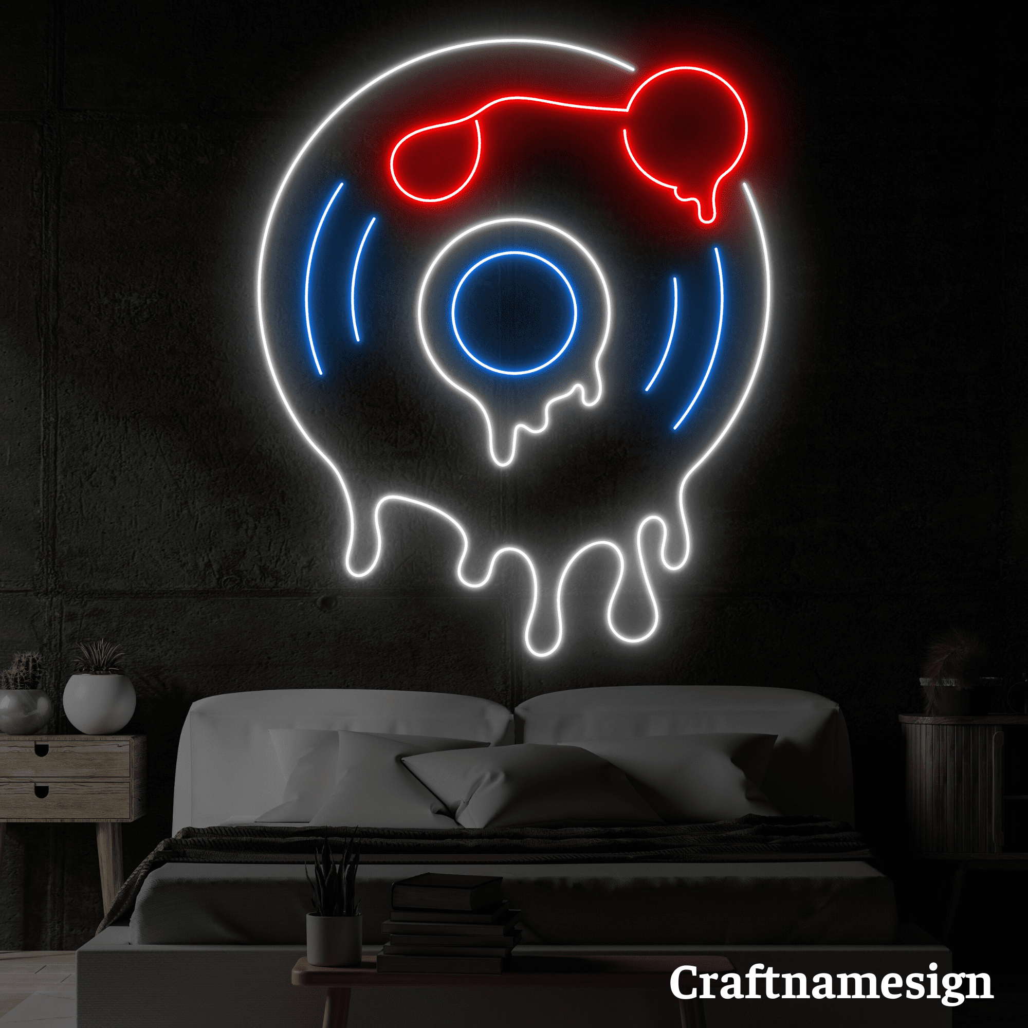Craftnamesign Vinyl Record Neon Sign for Music Studio Bar Club Wall ...