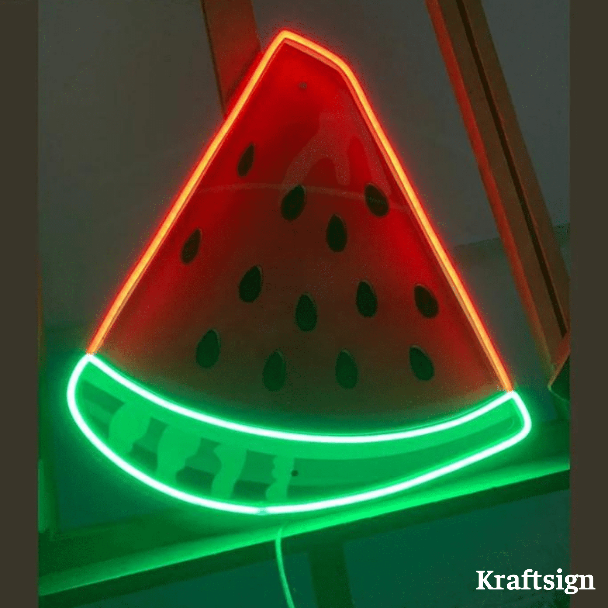 Craftnamesign Watermelon Neon Acrylic Print Sign, Fruit Shop Decor ...