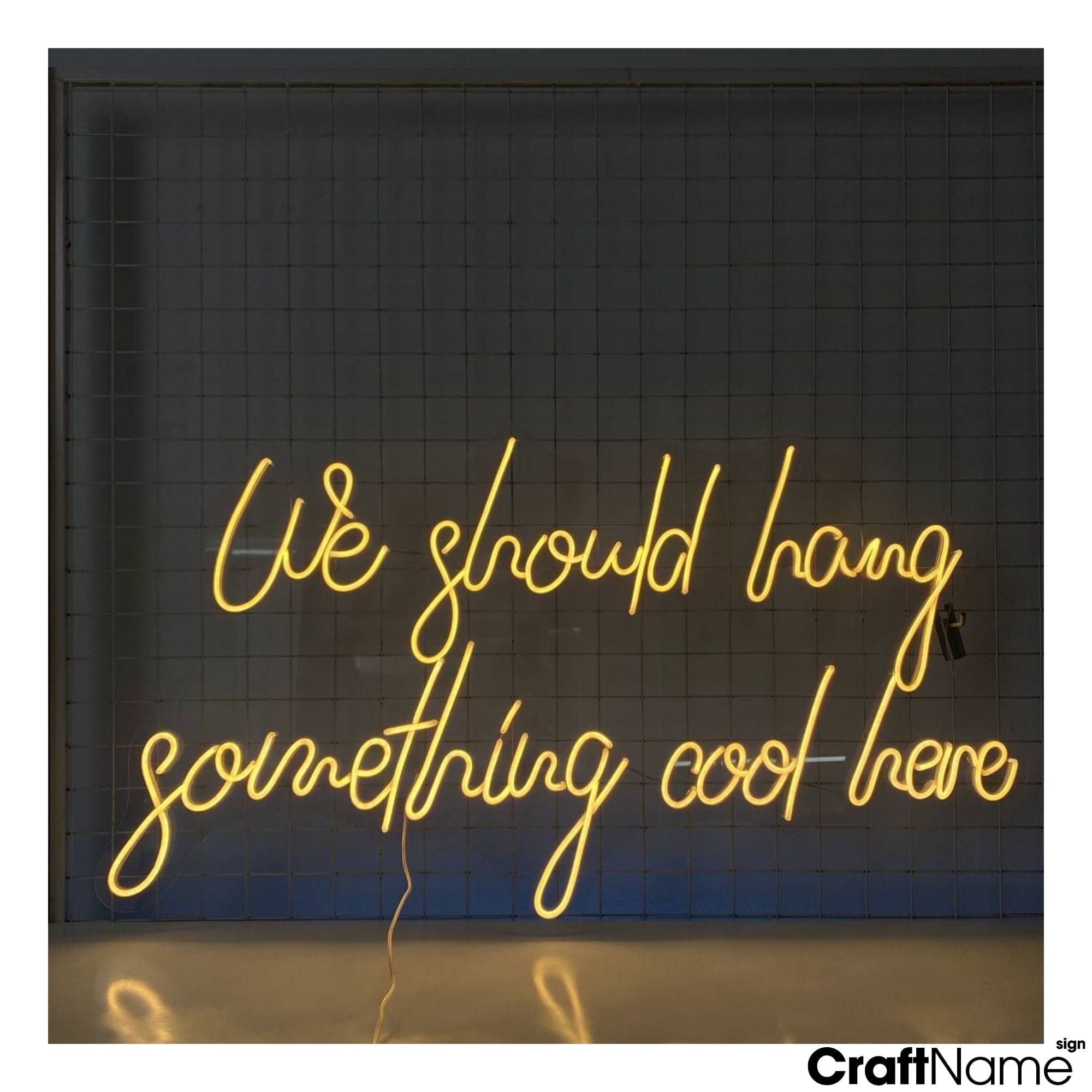 Craftnamesign We Should Hang Something Cool Here Neon Light Up, Bar ...