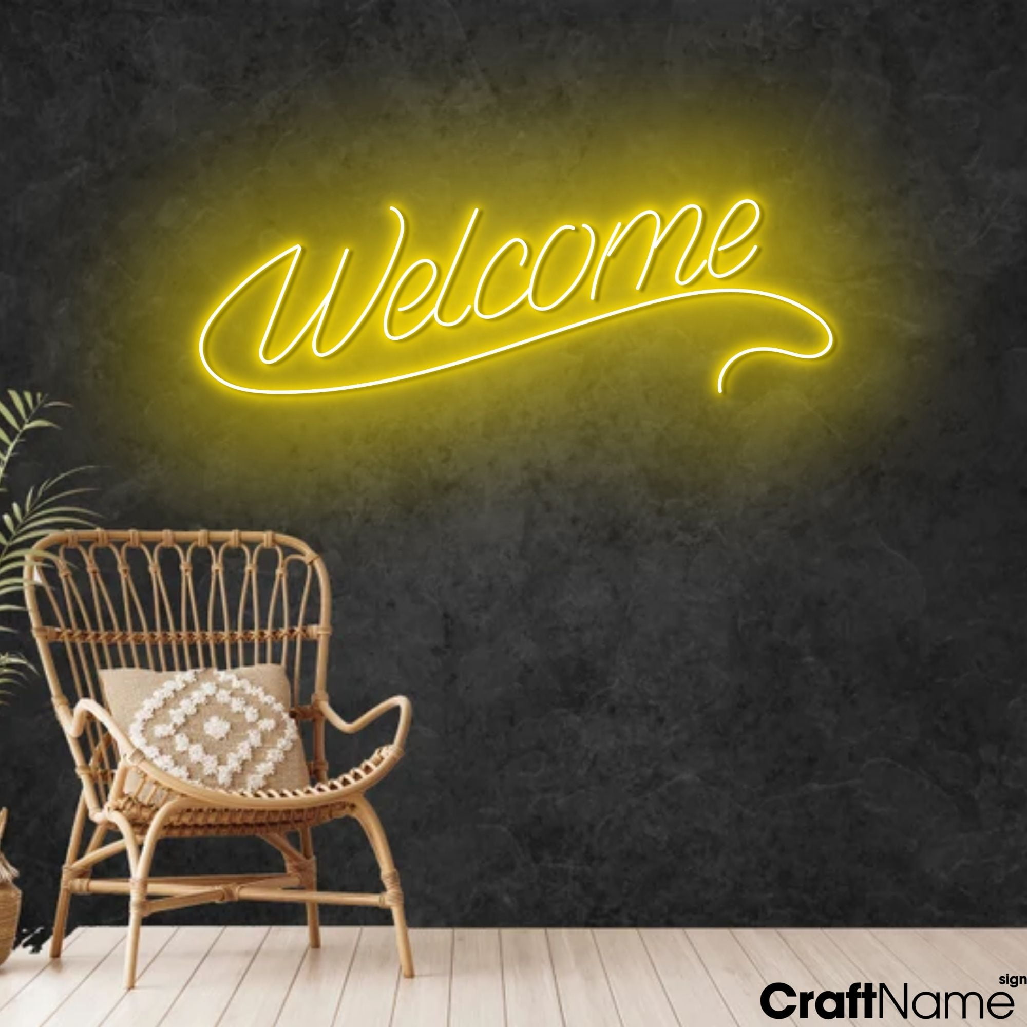 Craftnamesign Welcome Sign Neon Light Up Wall Art For Store Shop Decoration - Walmart.com
