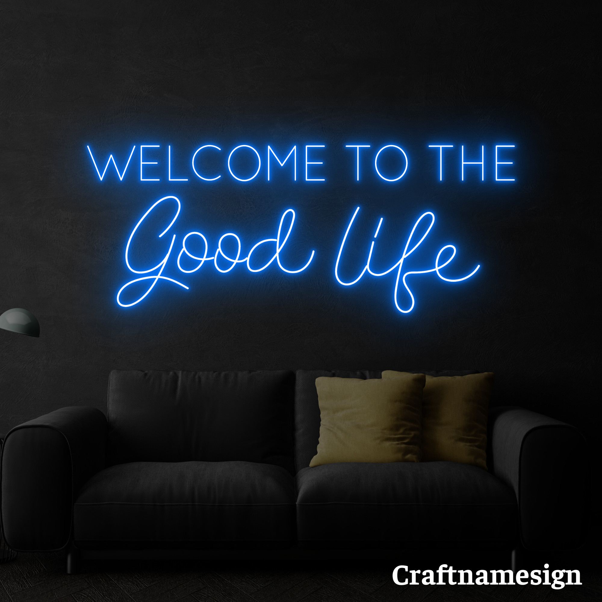 Craftnamesign Welcome To the Good Life Neon Sign for Shop Store Wall ...