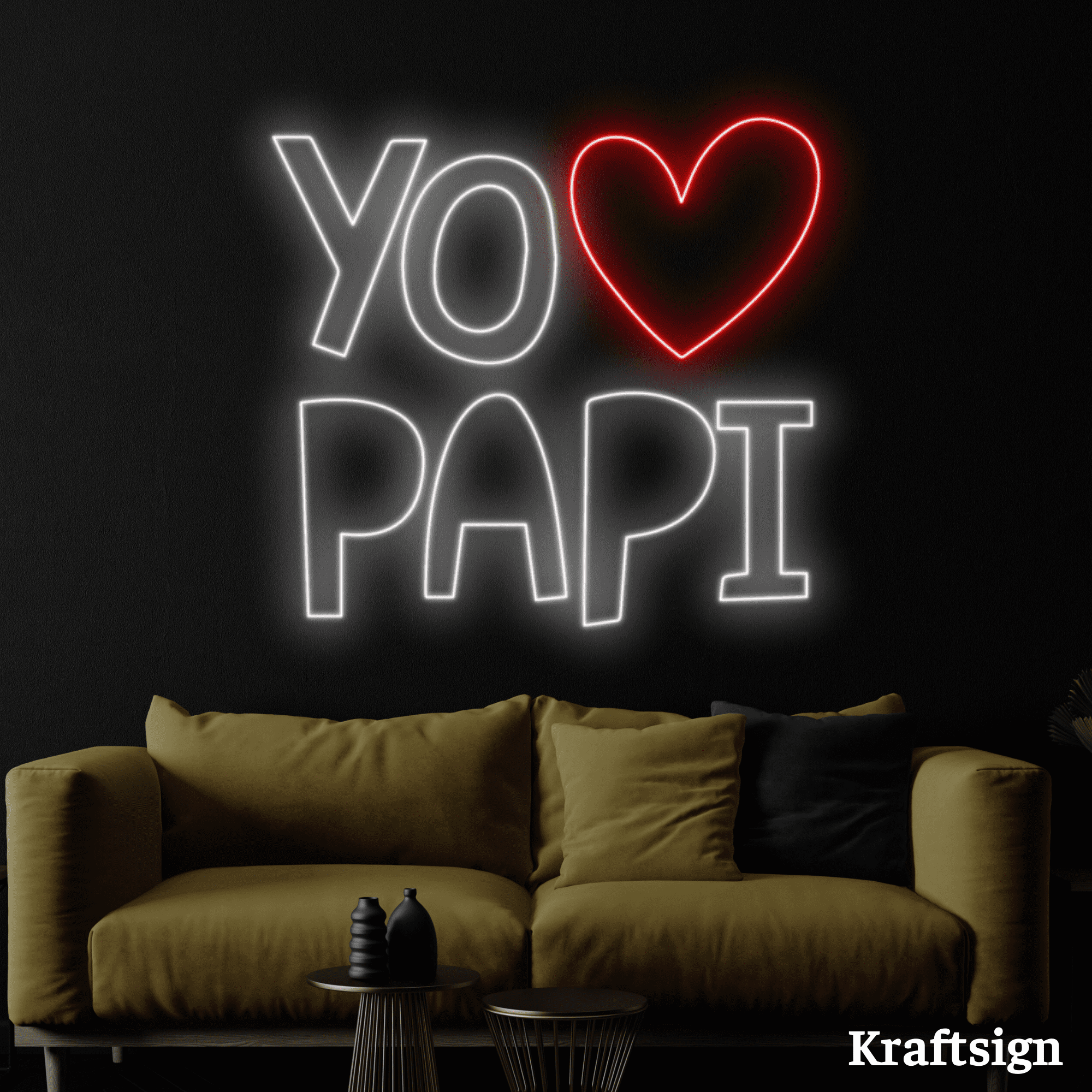 Craftnamesign You Love Papi Neon Sign, Father Day Gifts, Bedroom Decor ...