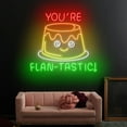 Craftnamesign You're Flan Tastic Neon Sign, Funny Flan LED Light, Flan ...