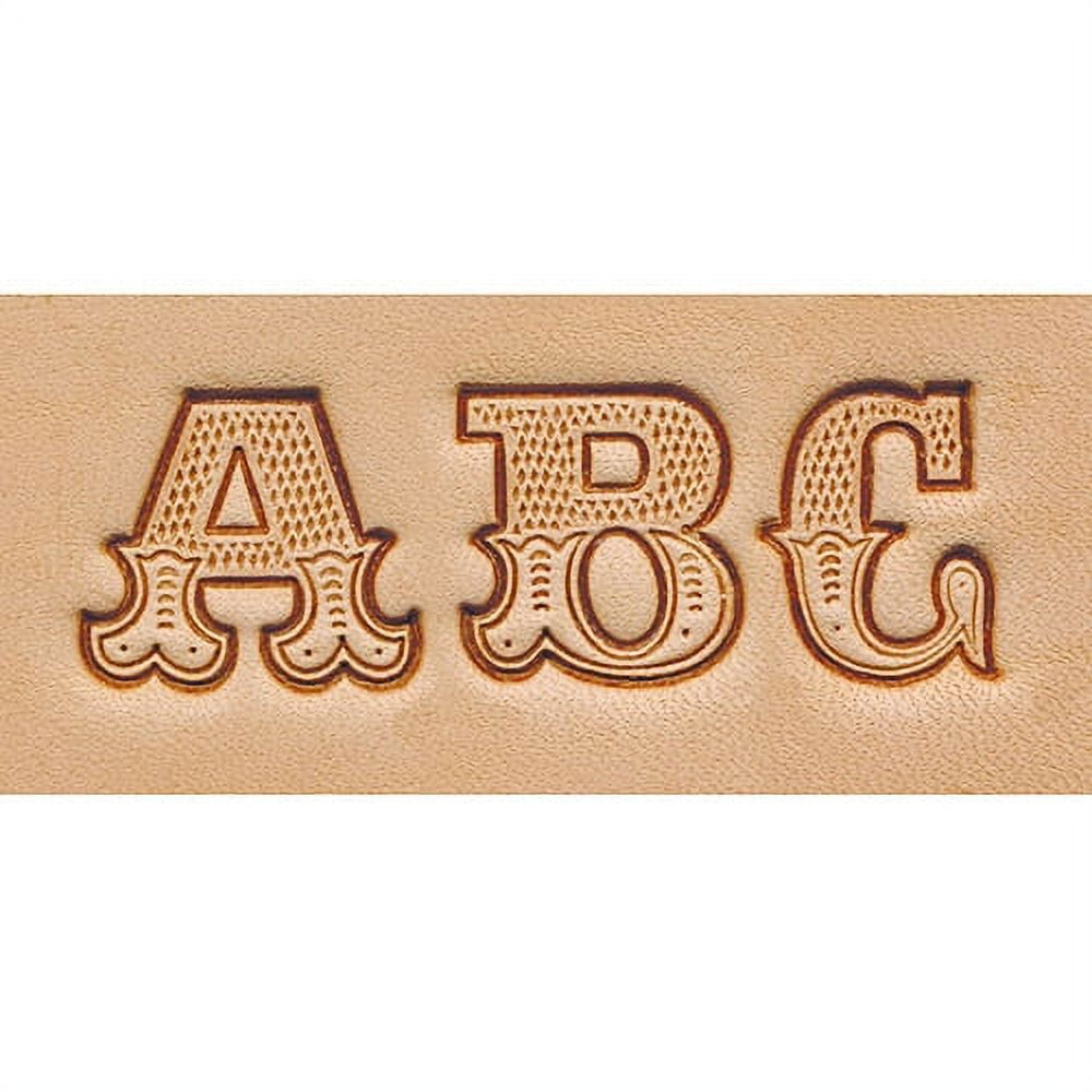 Alphabet Stamp Set-Leather Art .75" - Walmart.com