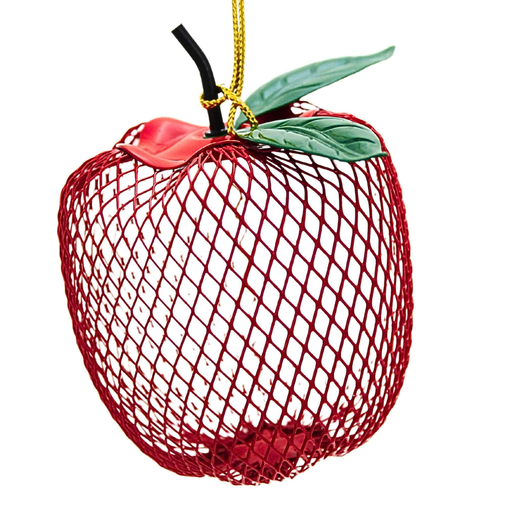 Craftoutlet.Com 3.50In Mesh Wire Apple Ornament, Metal, Wmb702 ...