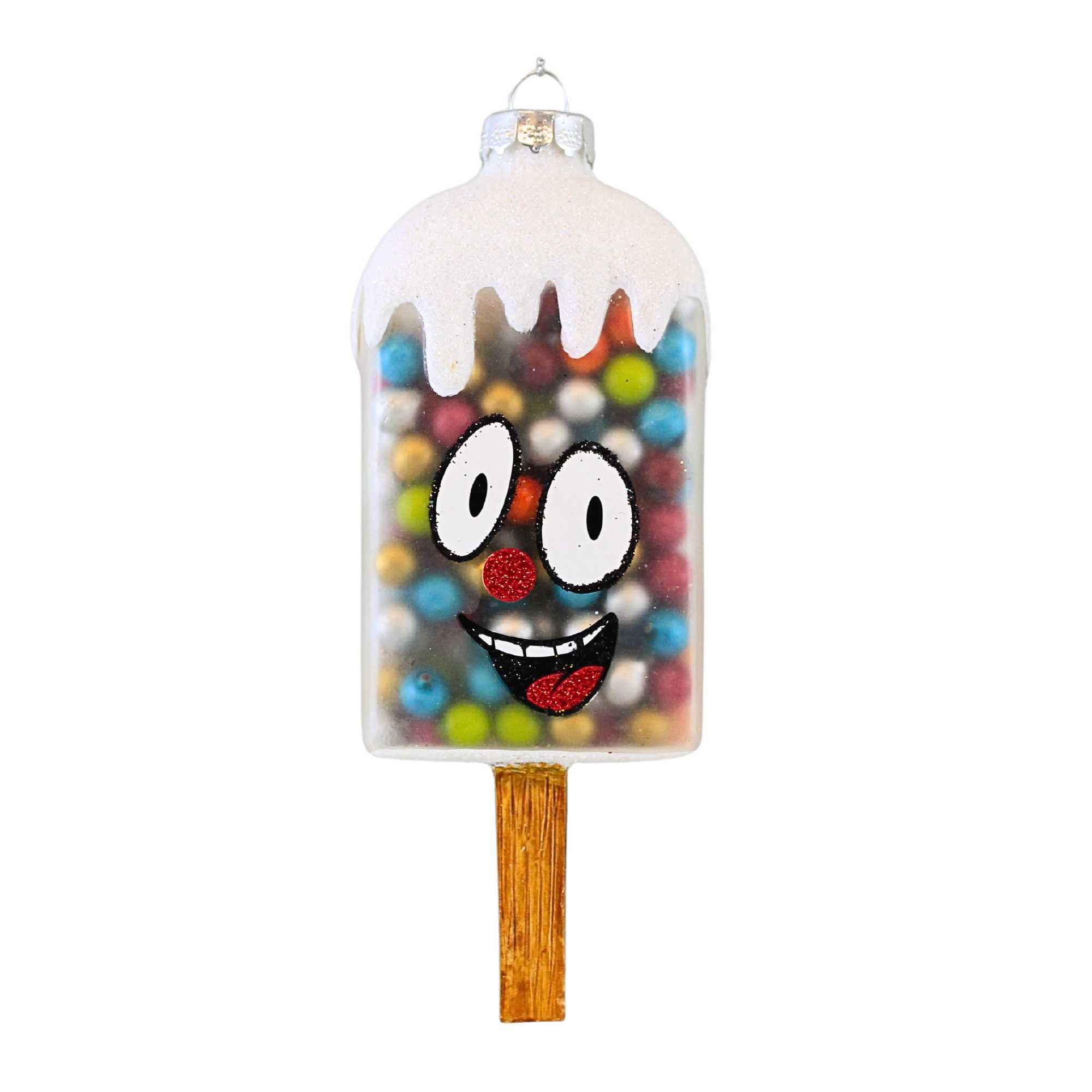 Craftoutlet.Com Googly Face Popsicle - One Ornament 6 Inch, Glass ...