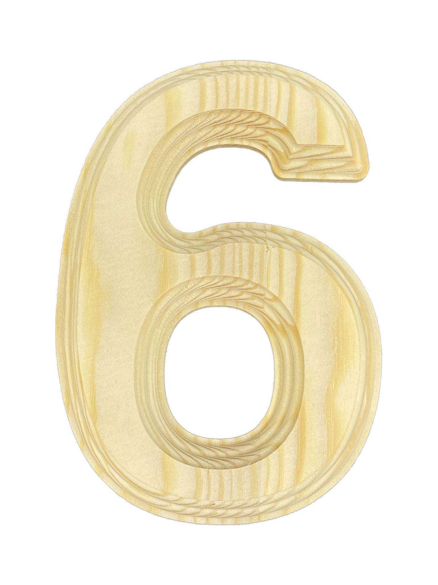 Crafts Central Pine Wood Beveled Wooden Numbers for Arts & Crafts ...