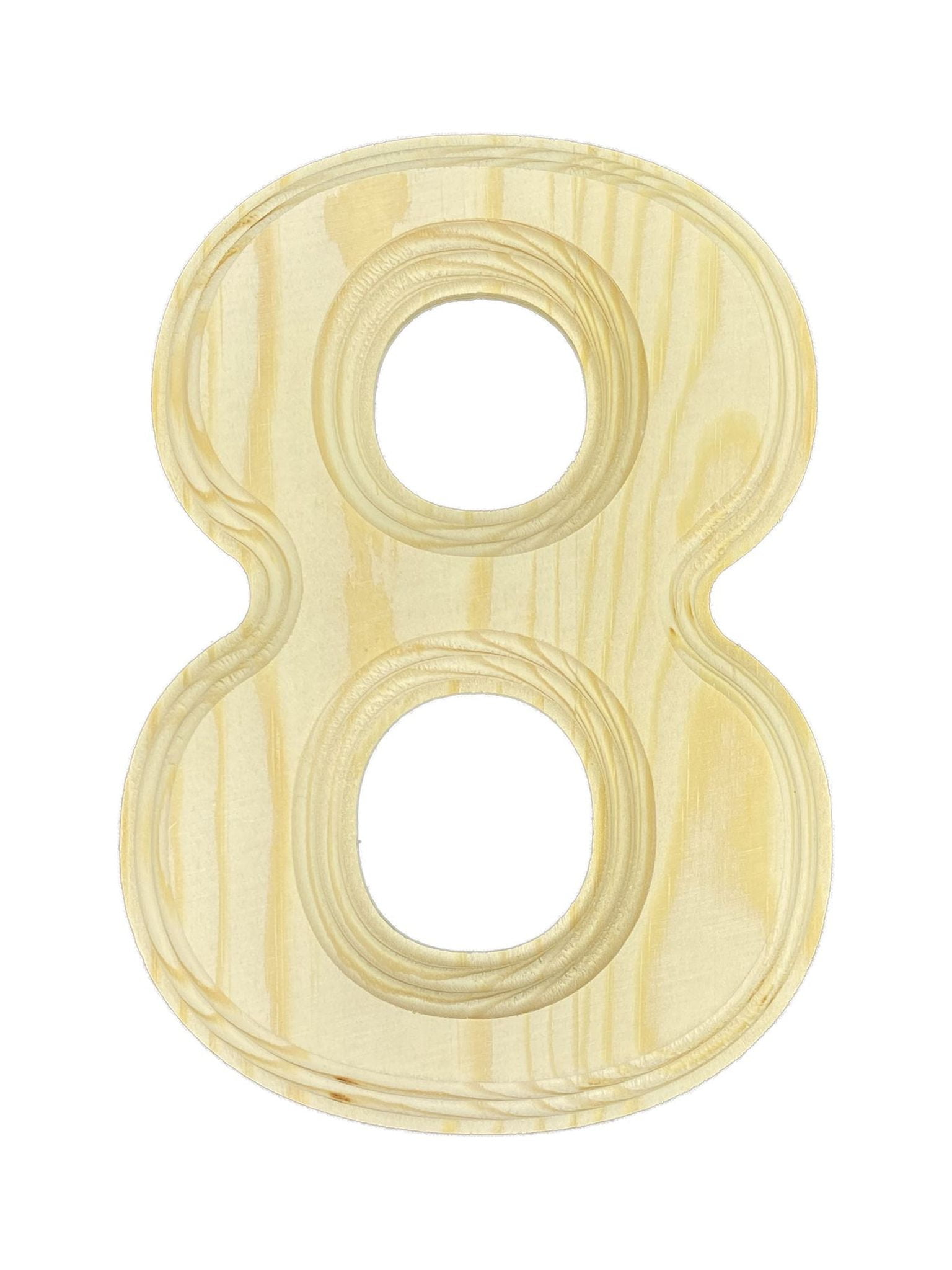 Crafts Central Pine Wood Beveled Wooden Numbers for Arts & Crafts ...