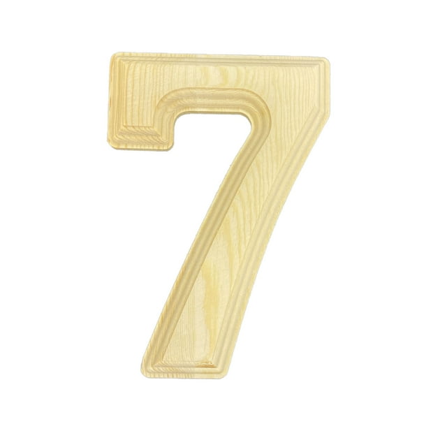 Crafts Central Pine Wood Beveled Wooden Numbers for Arts & Crafts ...