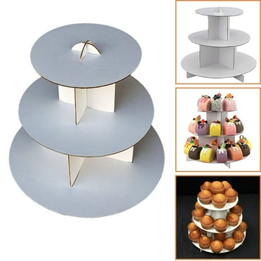 CHARMED 23 CUPS 4 TIERS CUPCAKE DESSERT STAND SILVER - Walmart.com