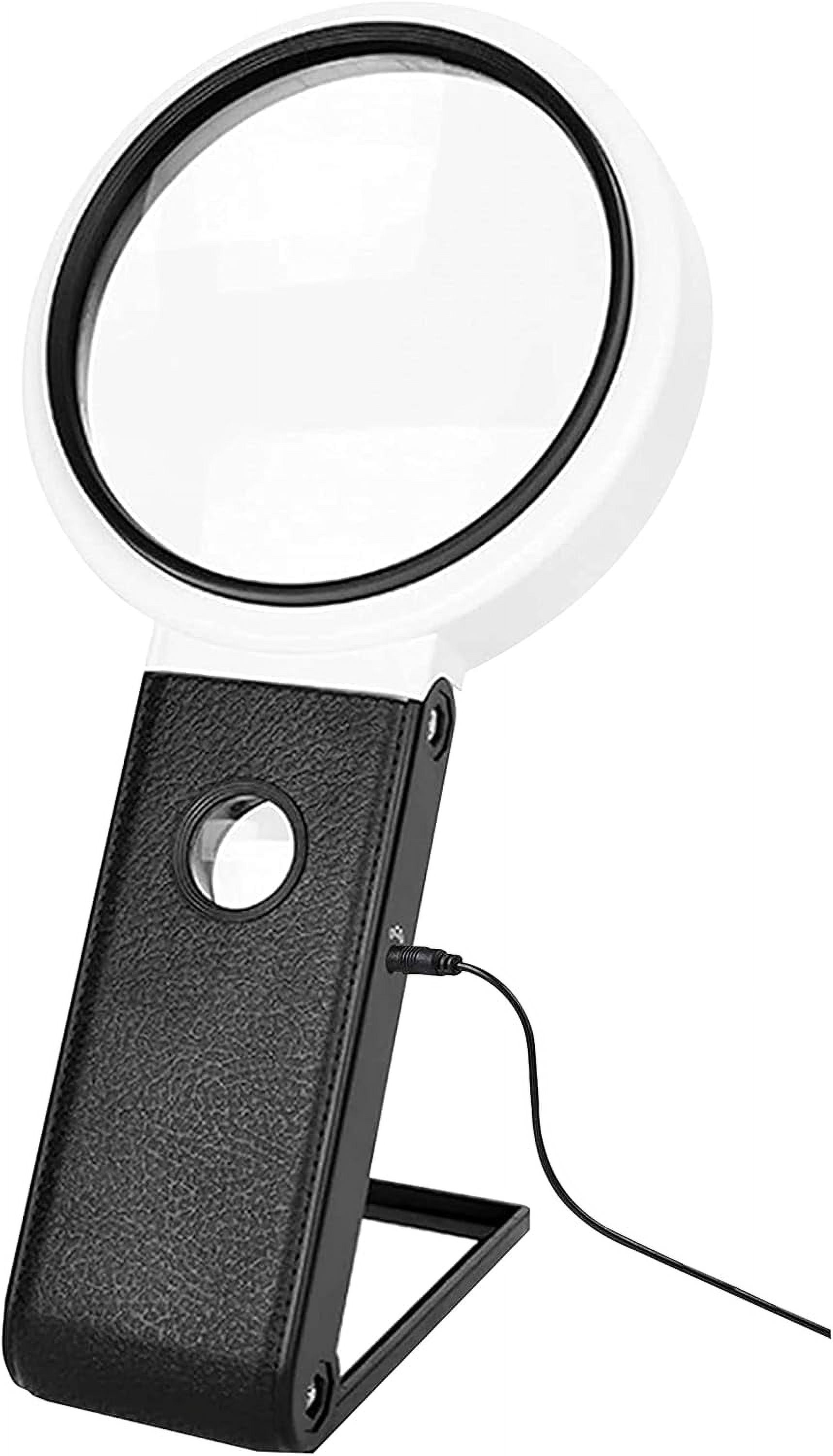 Professional Grade Magnifier: Illuminated Magnifying Glass, Adjustable ...