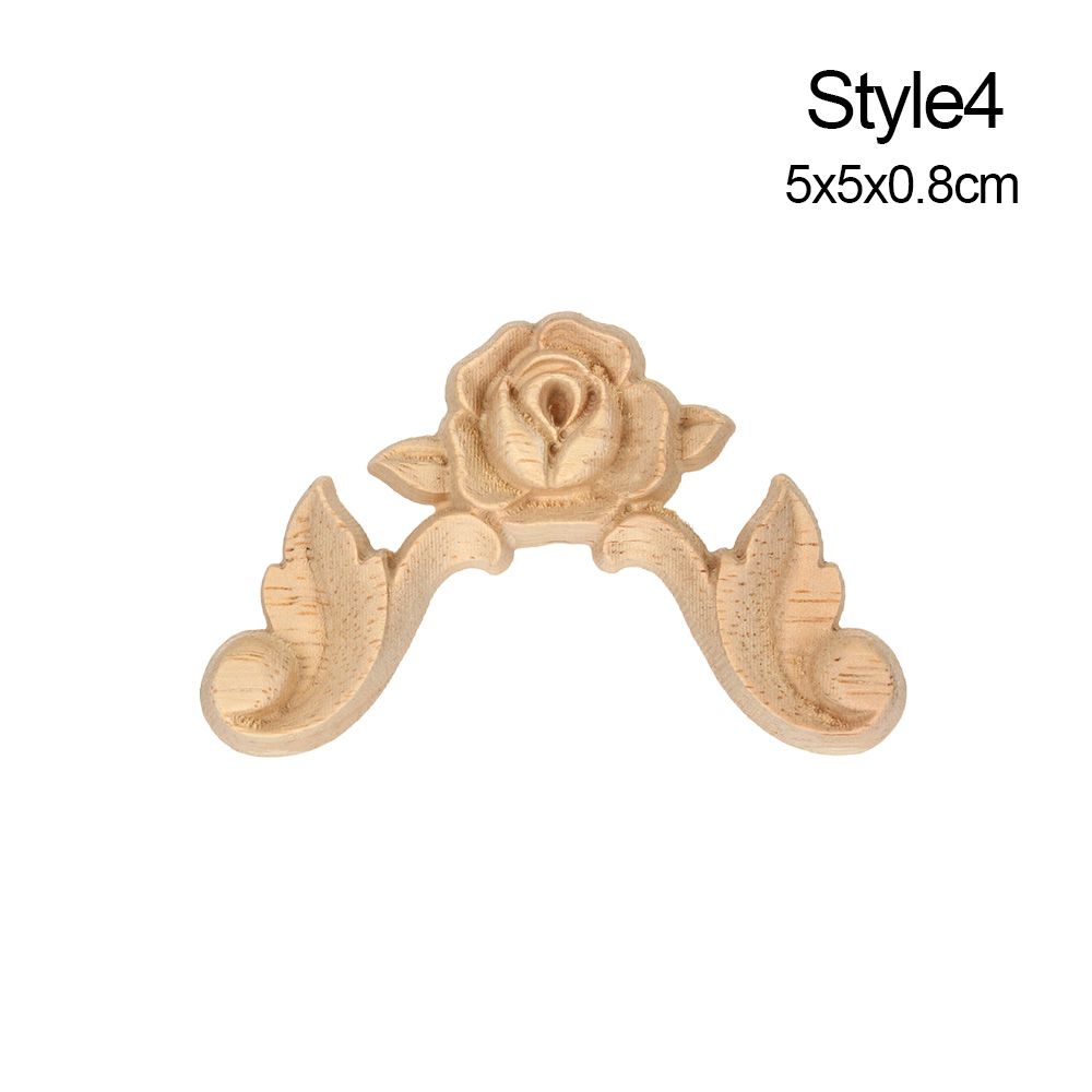 Crafts Furniture Decoration Engraving Wood Carving Corner Flower ...