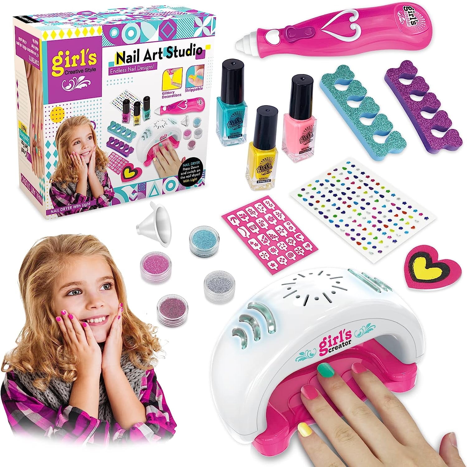Walmart's Nail Art Sets for Tween and Preteen Girls (6-12 Years) - DIY ...