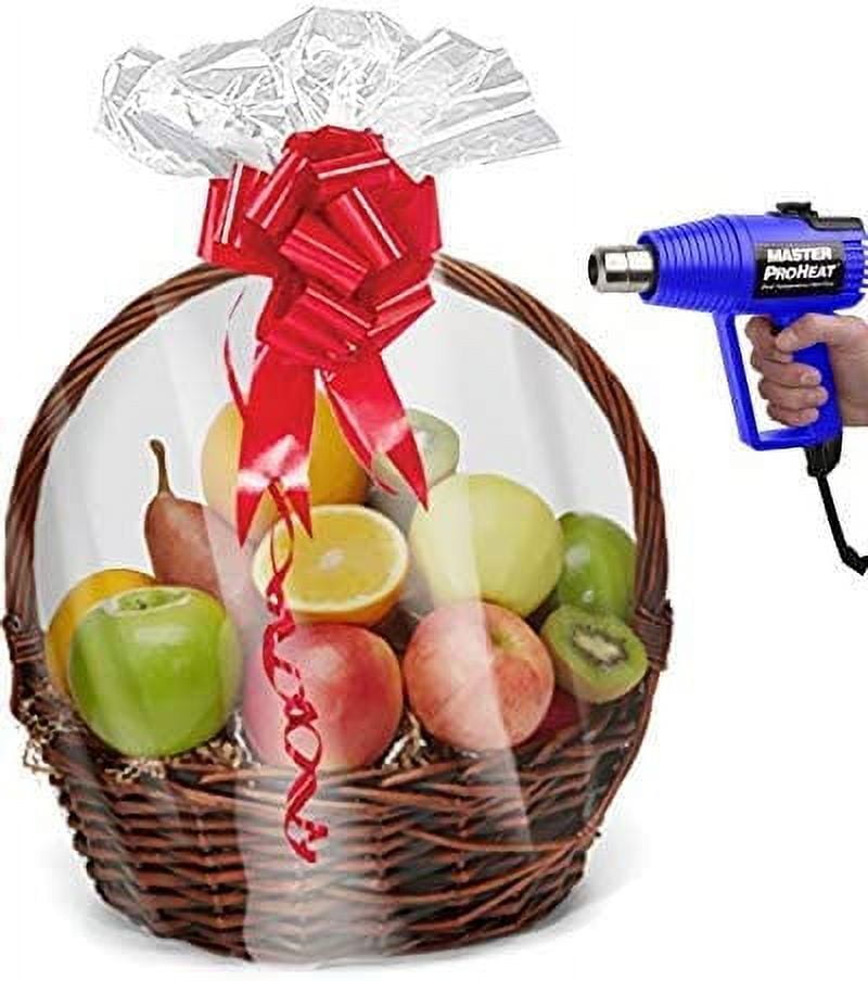 Crafts Shrink Wrap Basket Bags 10 Pack For Gift Baskets Clear ...