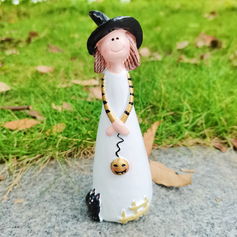 Crafts Witch Pumpkin Festival decorations Resin statues Sculpture for ...